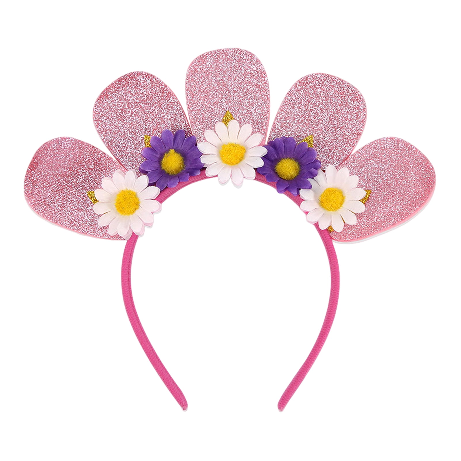 Taolixe Summer Hawaiian Luau Headbands Palm Tree Flamingo Felt Beach ...