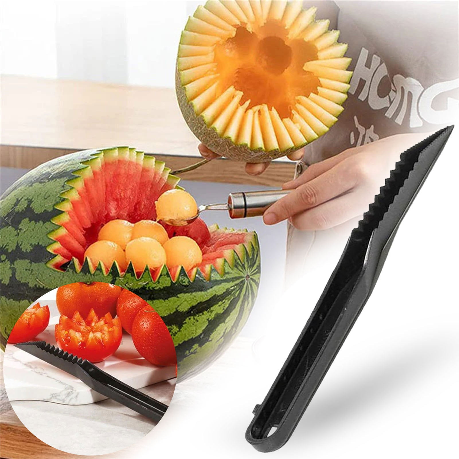 Taolixe V-Shaped Fruit Cutter Plastic Spiral Cutter Watermelon Mango ...