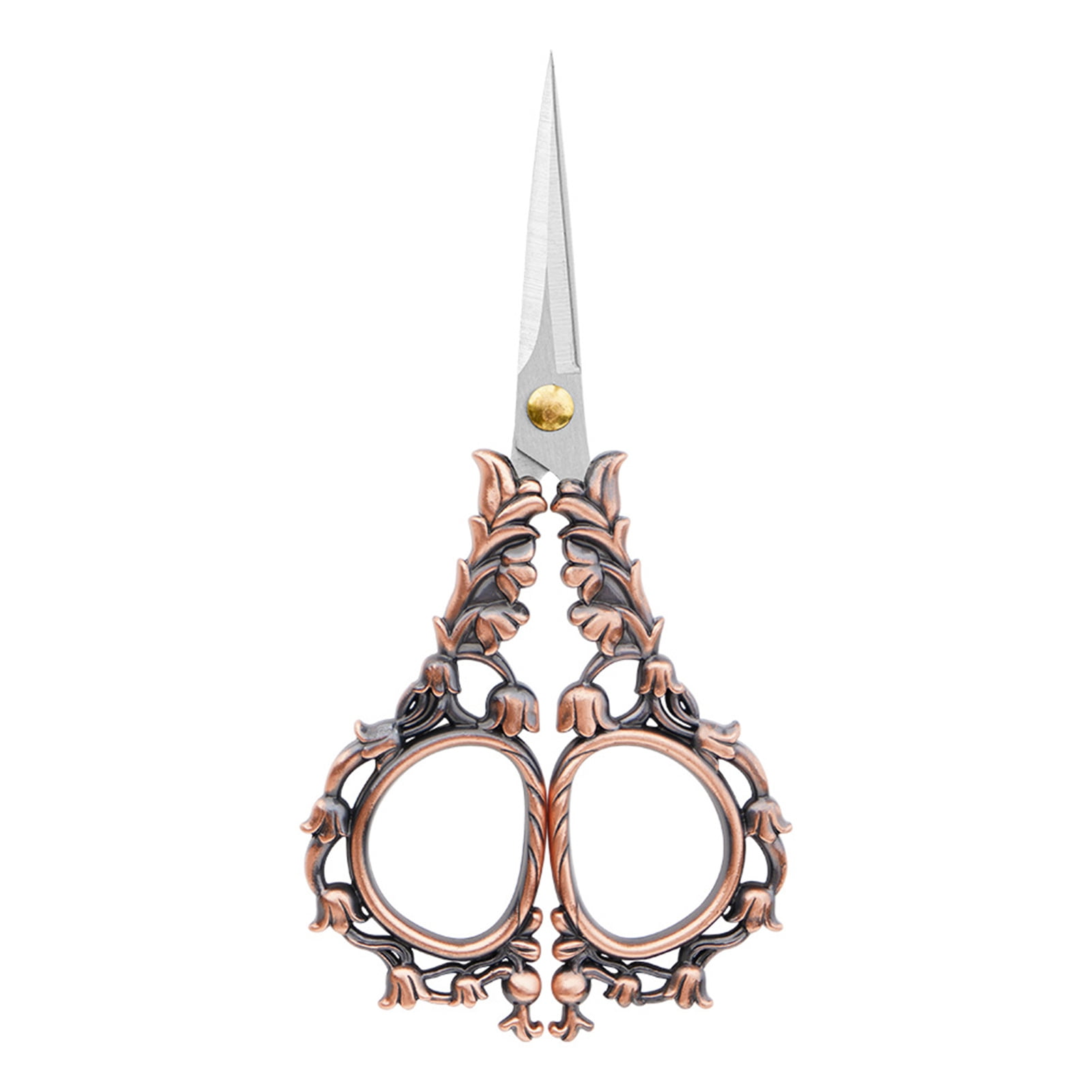 Taolixe Vintage Carved Flower Scissors Heavy Duty Stainless Steel Sharp ...
