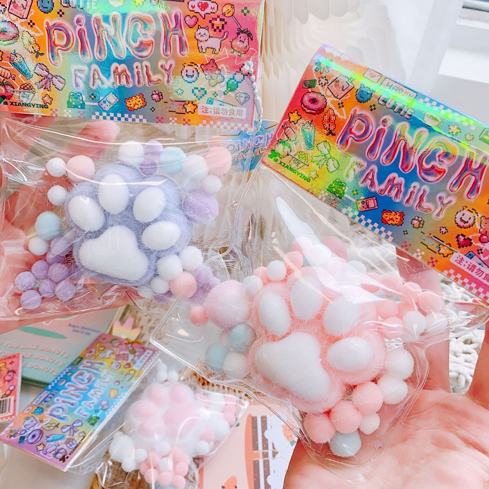 Taolixe Waffle Squeeze Toy Slow Rebound Stress Relief Bunny Dessert Cat ...