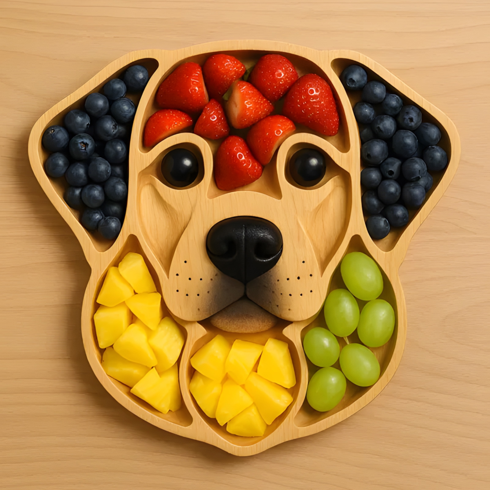 Taolixe Wooden Serving Tray Dog Shaped Charcuterie Platter Appetizer ...