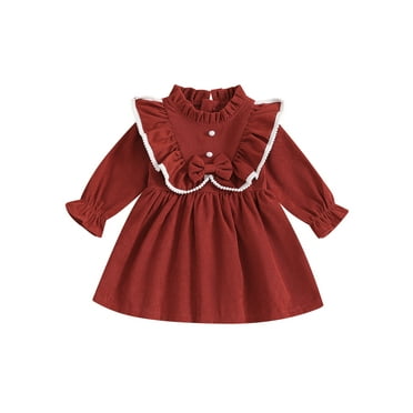 Younger Tree Baby Girl Fall Winter Dress Long Sleeve Turtleneck Vintage Knit Sweater Dress ...
