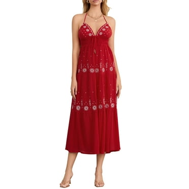 Terra & Sky Women's Plus Size Tiered Maxi Dress - Walmart.com