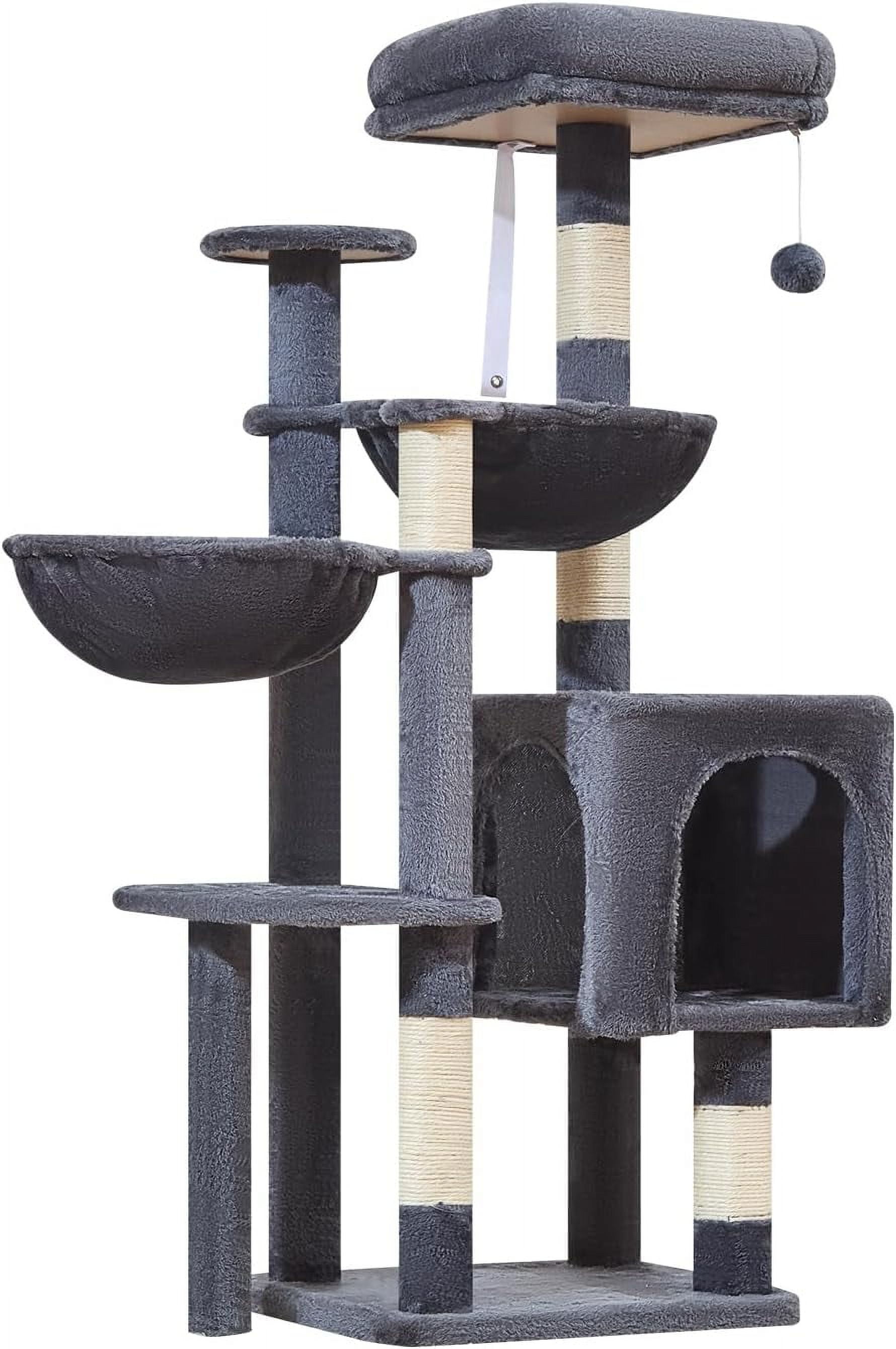 Taoqimiao Cat Tree, 39.4-Inch Cat Tower for Indoor Cats,Suitable for ...