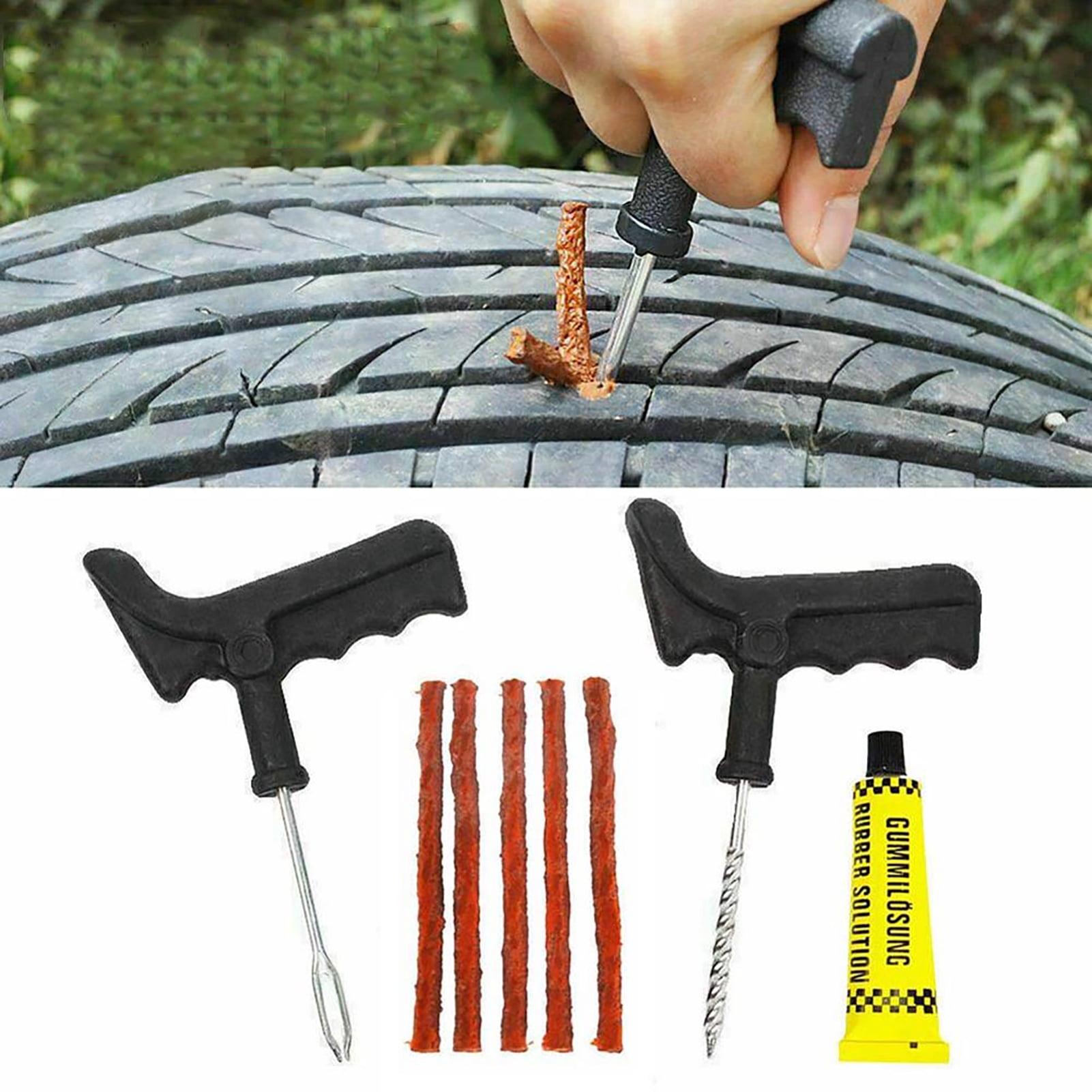 Taosunzt 10ml Tire Repair Plug Widely Used with Rubber Strip Tubeless ...