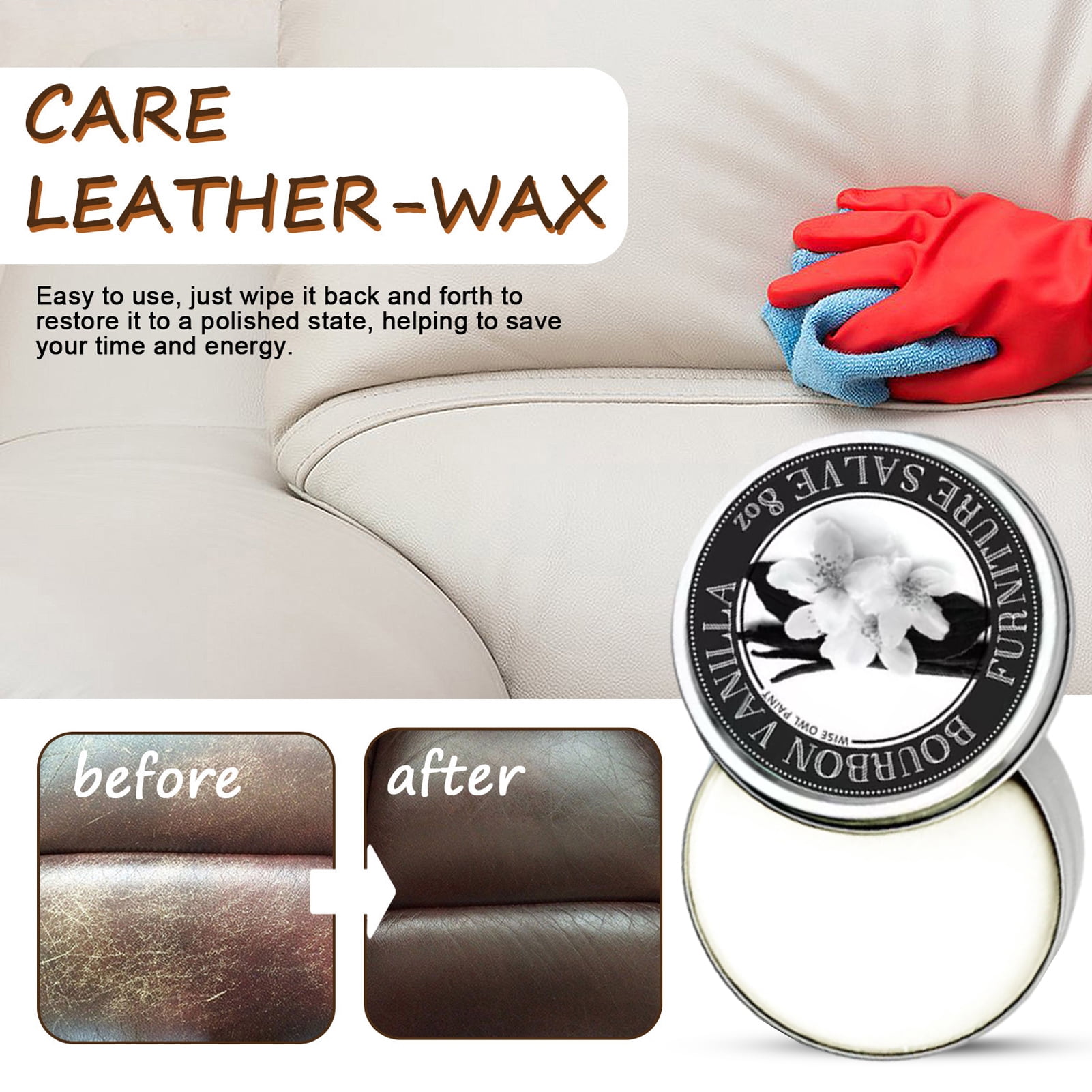 Taosunzt 240ML Leather Care Cream Sofa Repair Cream Longlast ...