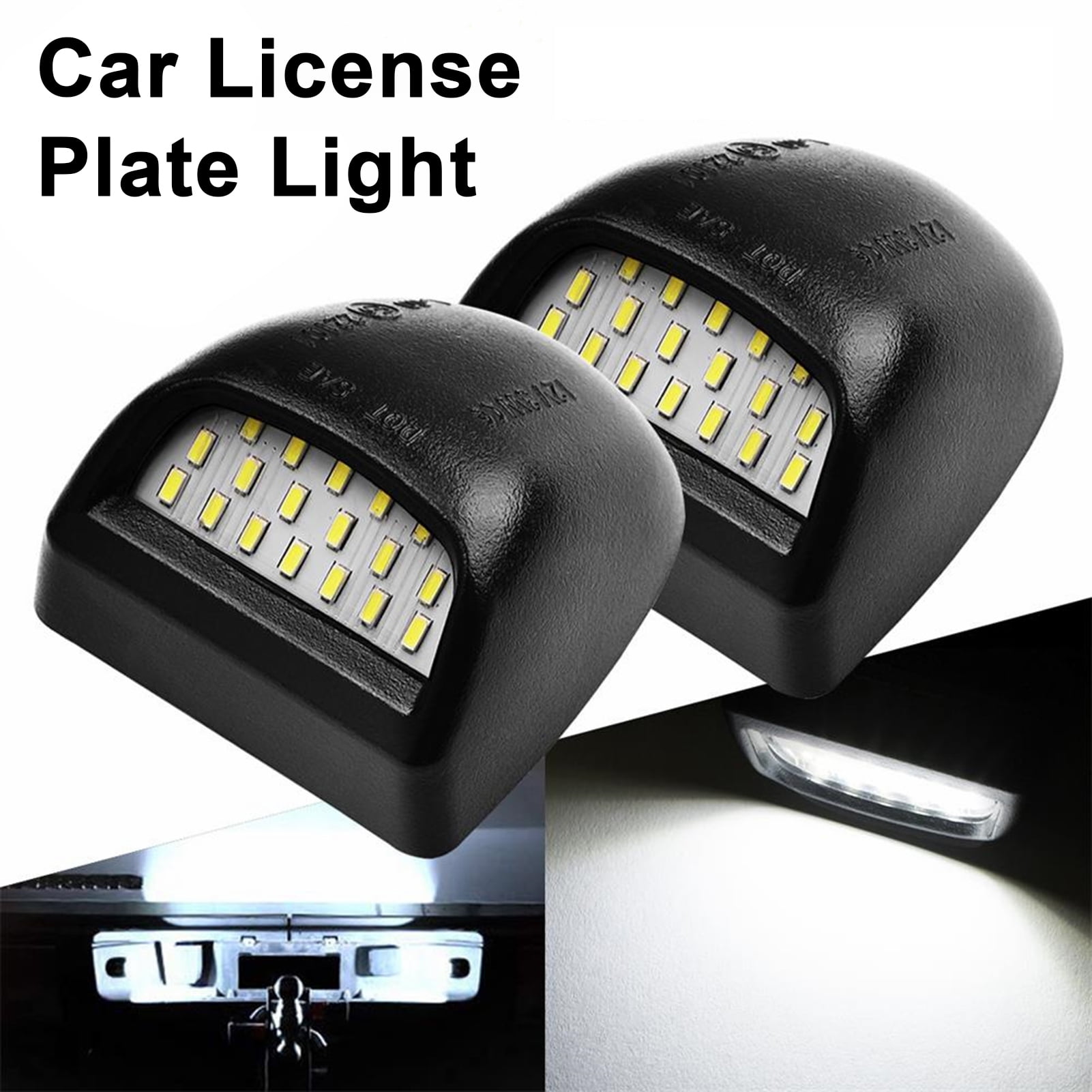 Taosunzt 2Pcs LED License Plate Light Tag Light Super Bright High ...