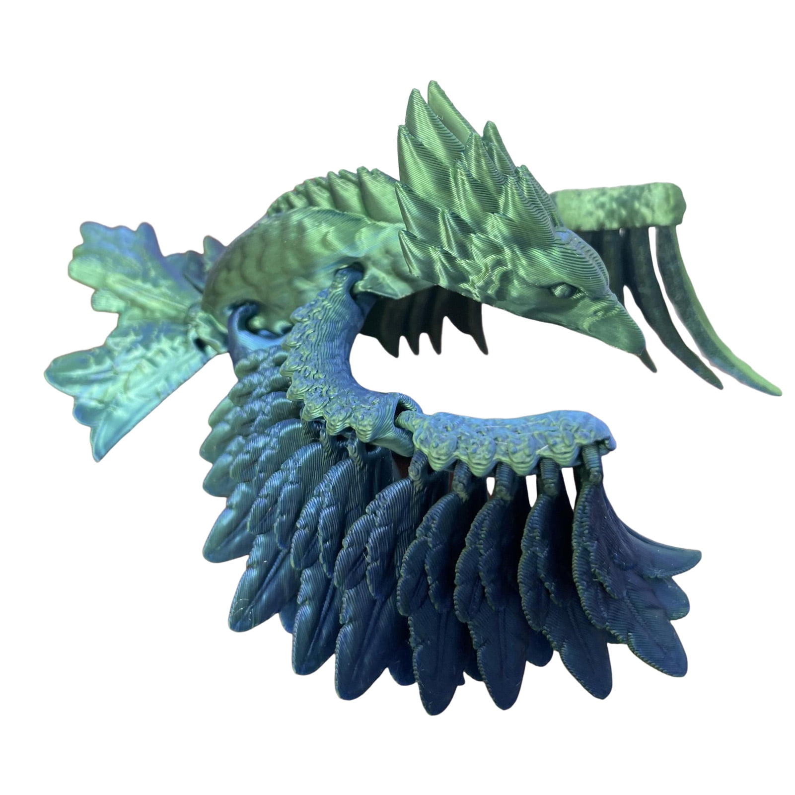 Taosunzt 3D Printed Phoenix Figurine Movable Joints Colorful Bird ...
