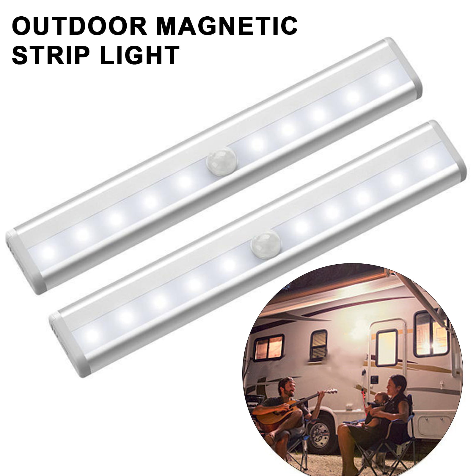 Taosunzt 3Pcs RV Step Light Motion Sensor 10 LED Battery Operated ...