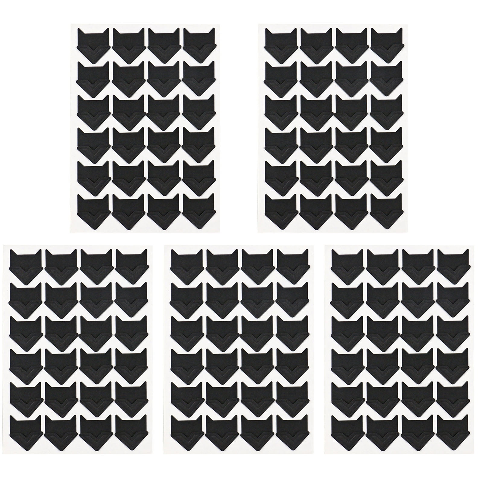 Taosunzt 5 Sheets Photo Corner Sticker Self-Adhesive Acid Free Vintage ...