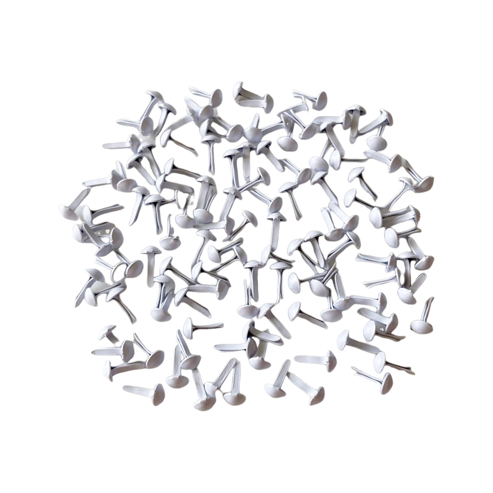 Taosunzt 500Pcs Mini Brads Metal Plated Round Paper Fasteners for Paper ...
