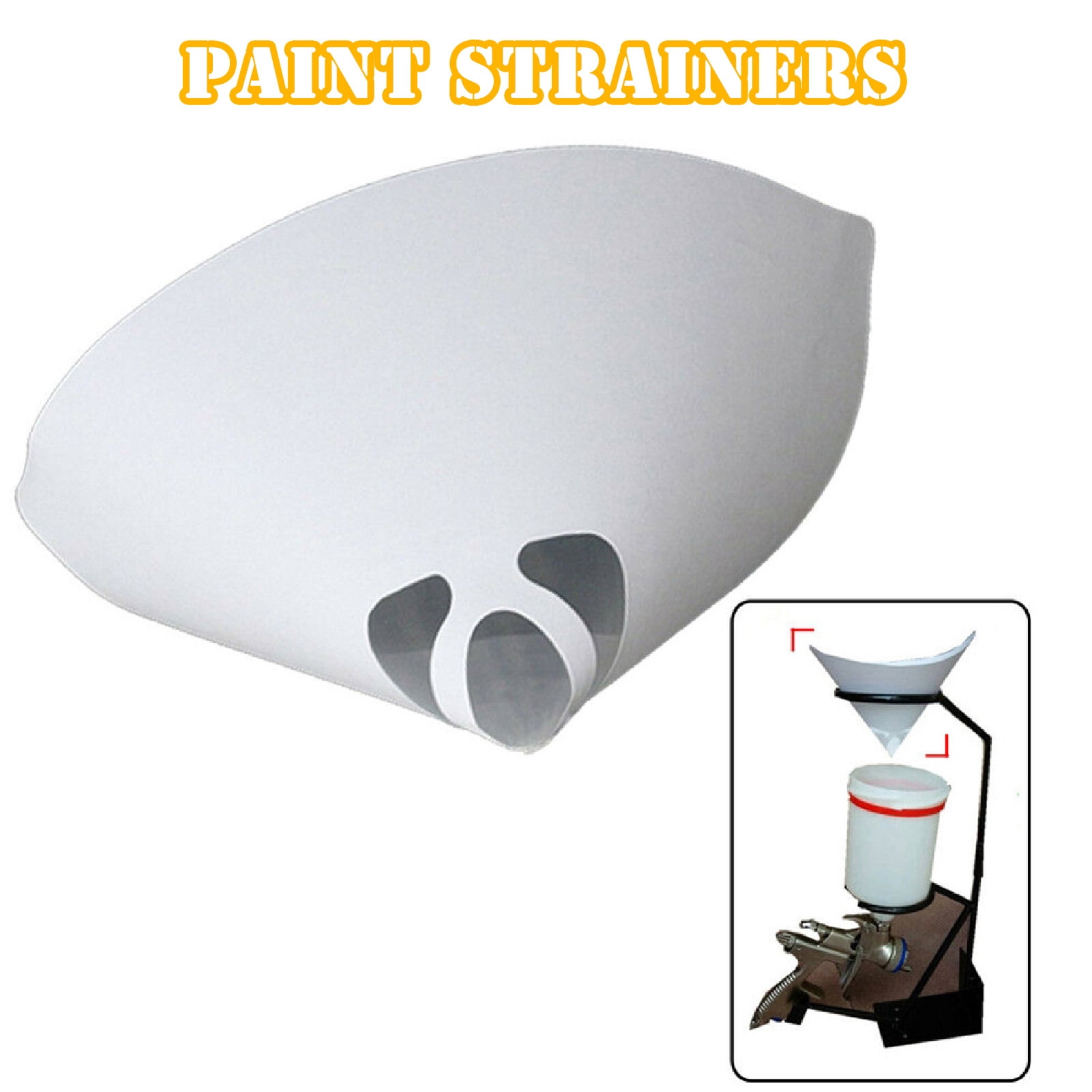 Taosunzt 50Pcs Paper Strainer Conical Shape High Density White 190 ...
