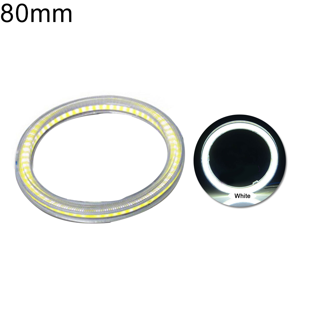Taosunzt 60mm-120mm Car Vehicle Universal COB Angel Eye LED Ring Light ...