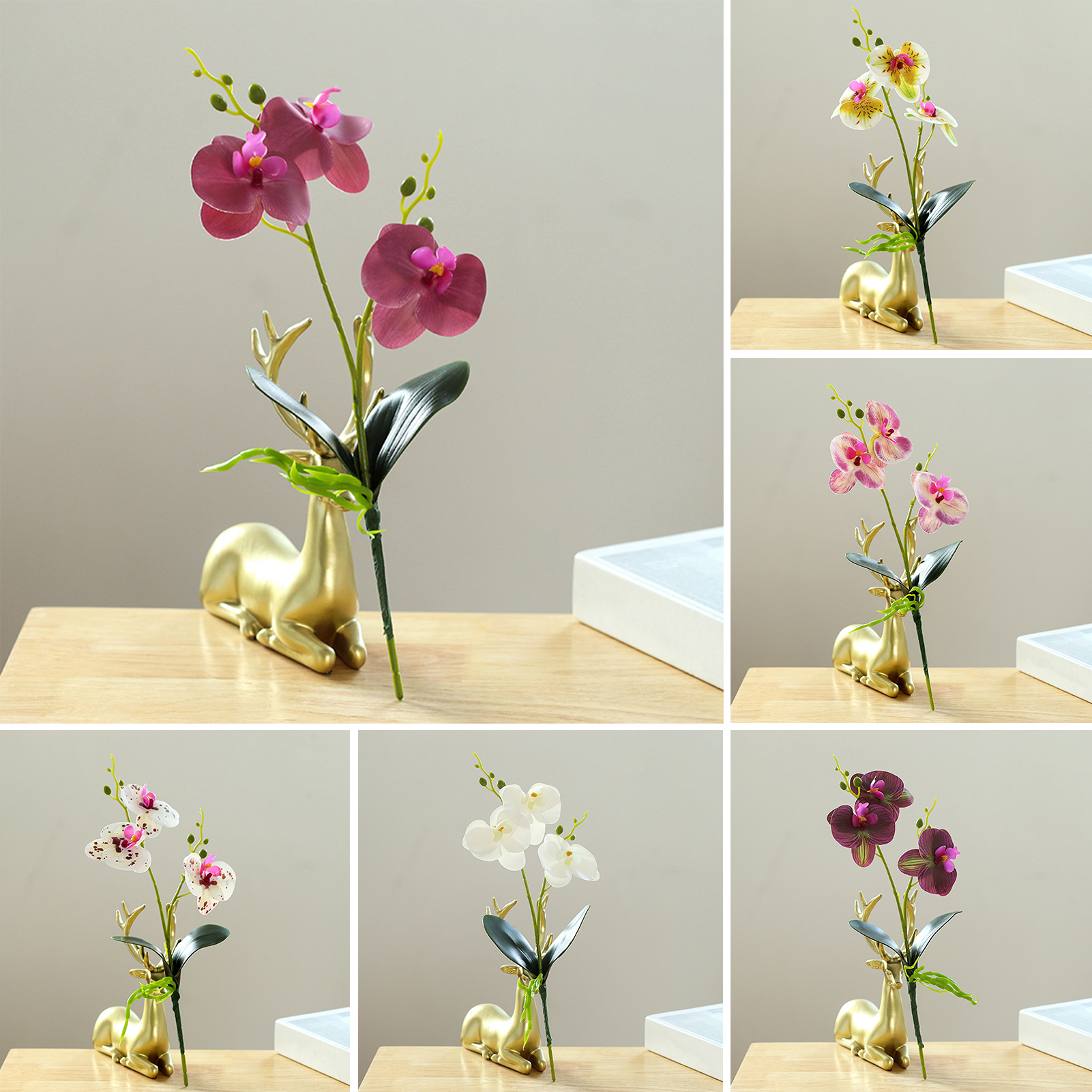Taosunzt Artificial Flower Vivid Appearance No Watering Non-fading Easy ...