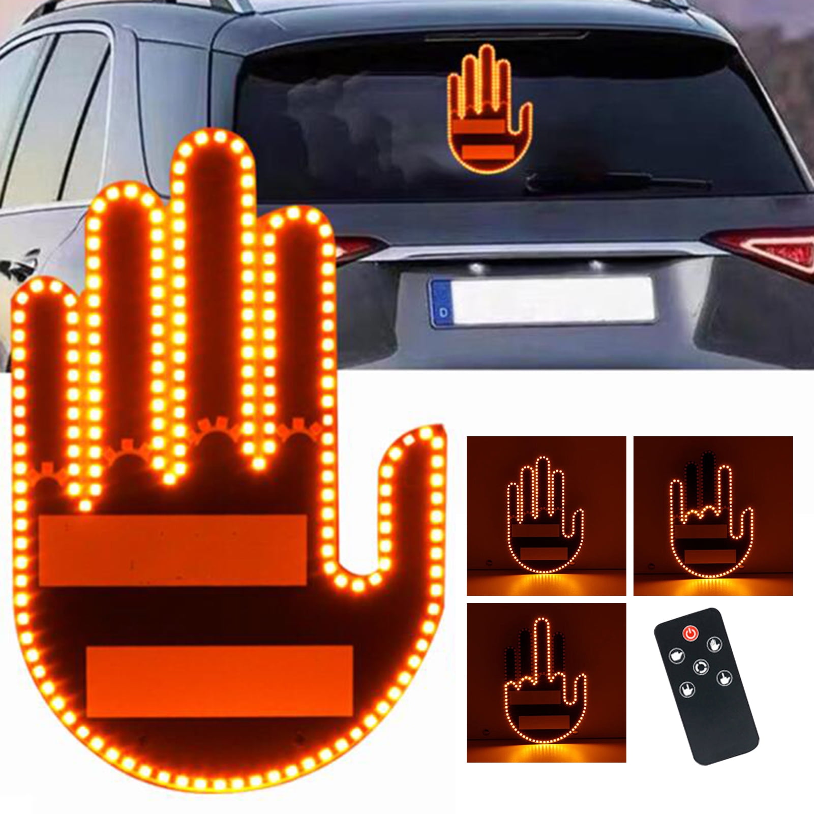 Taosunzt Car Gesture Tail Light LED Indicator with Remote Control Easy ...