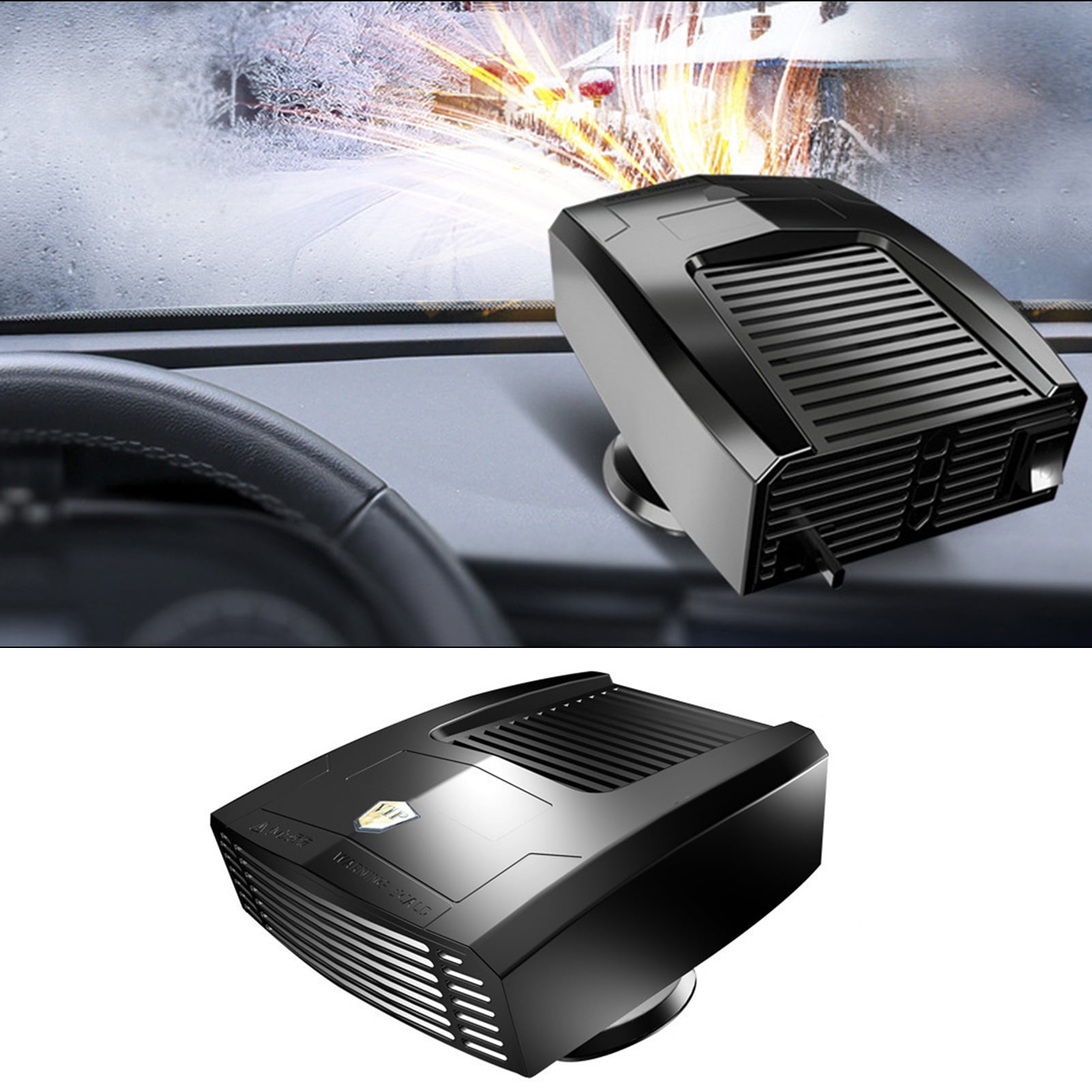 Taosunzt Car Heater 180W Quick Heating Cooling Fan 180° Rotary Base ...