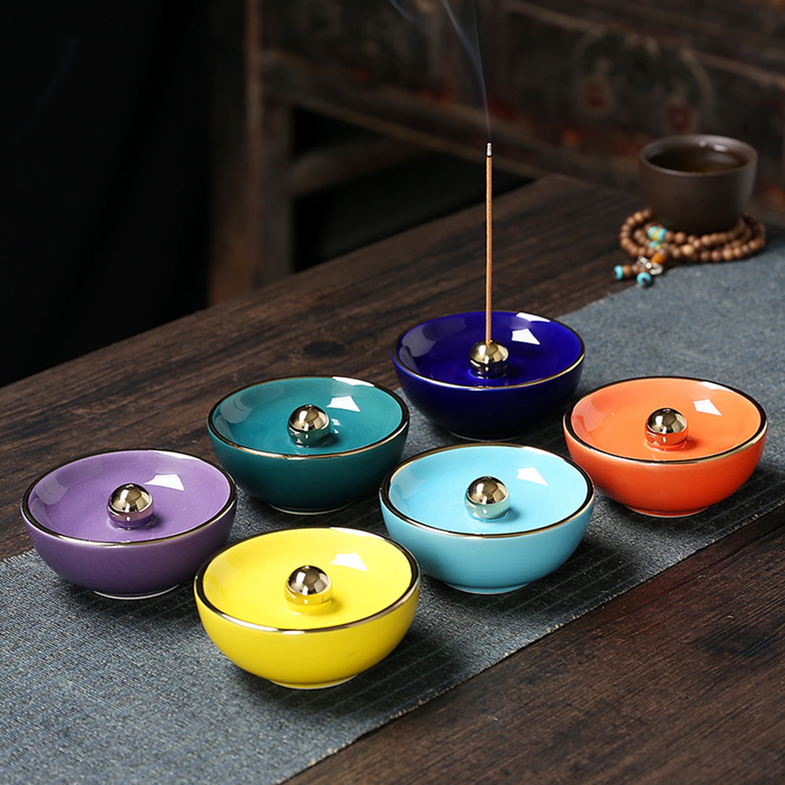 Taosunzt Delicate Incense Burner Heat-Resistant Creative Handmade Stick ...