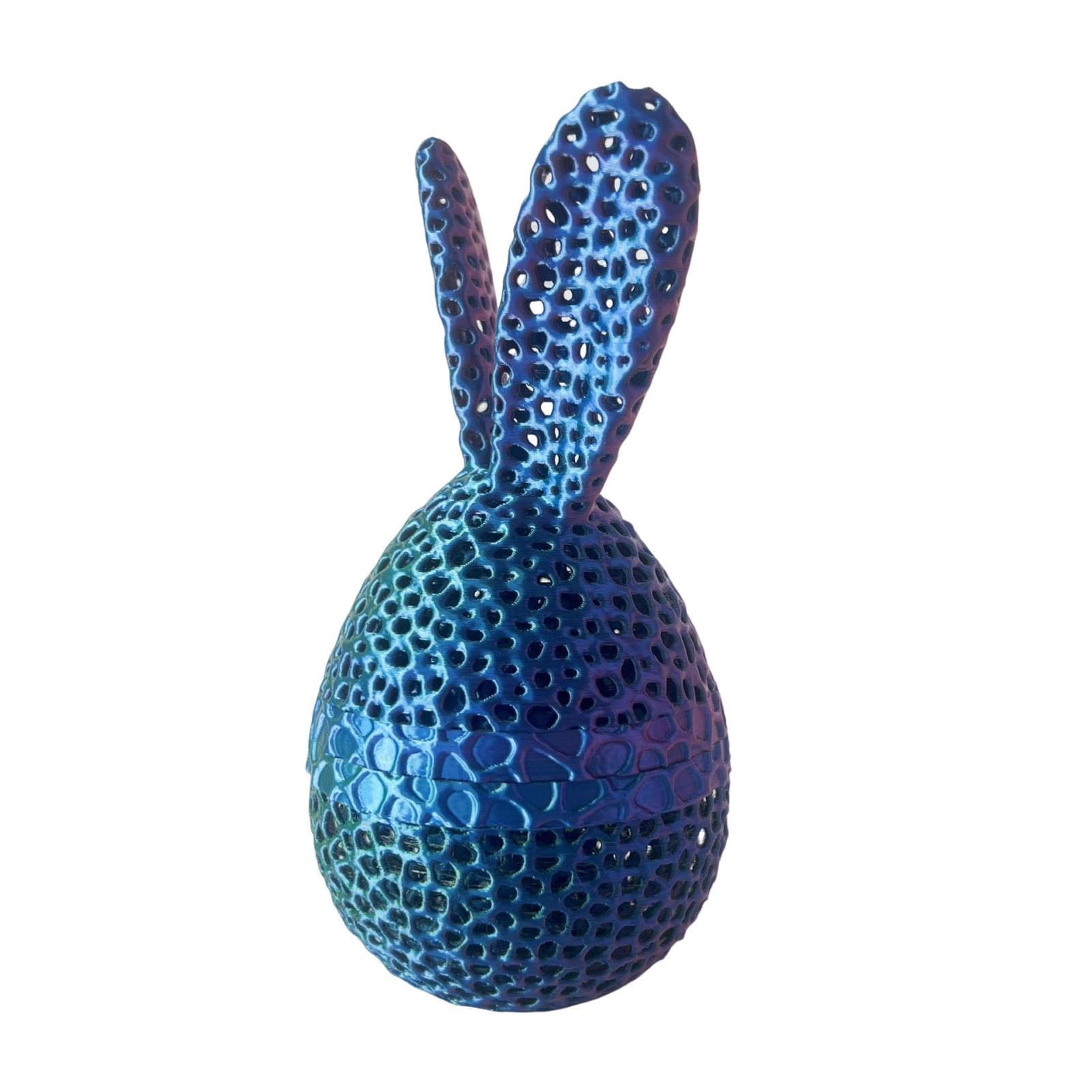 Taosunzt Easter Eggshell Bunny Figurine Hollow Rabbit Eggshell Table ...