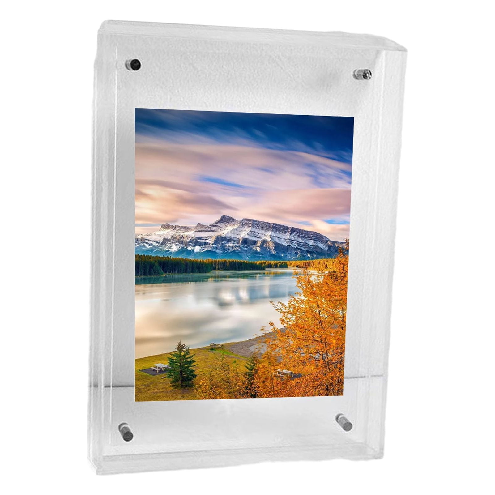 Taosunzt Floating Photo Frame Horizontal Vertical Neon Acrylic Home ...
