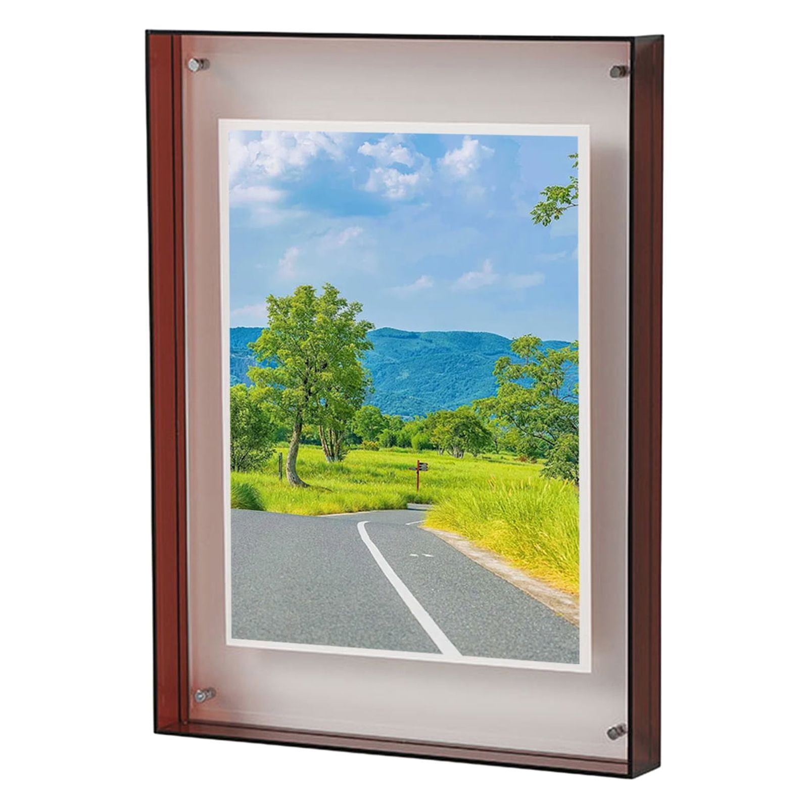 Taosunzt Floating Photo Frame Horizontal Vertical Neon Acrylic Home ...