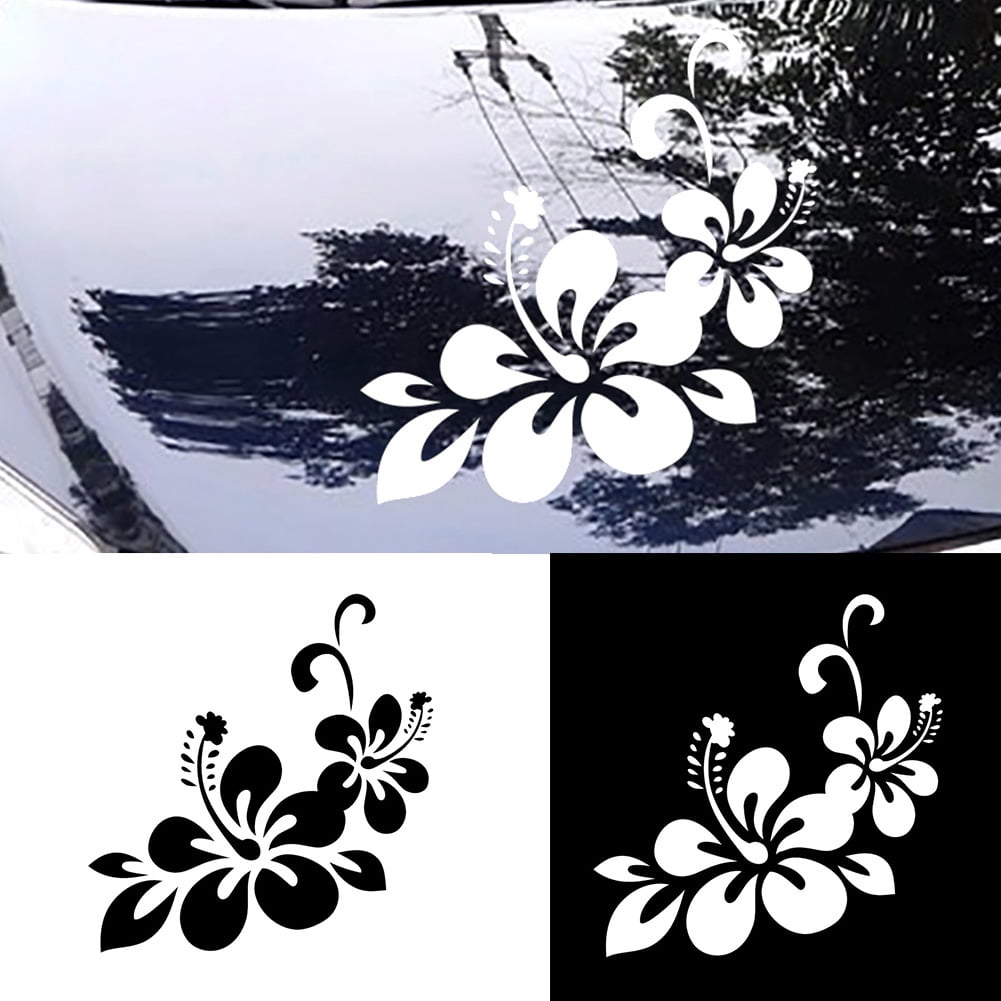 Taosunzt Flower Floral Auto Decal Sticker Self-adhesive Car Body Window ...