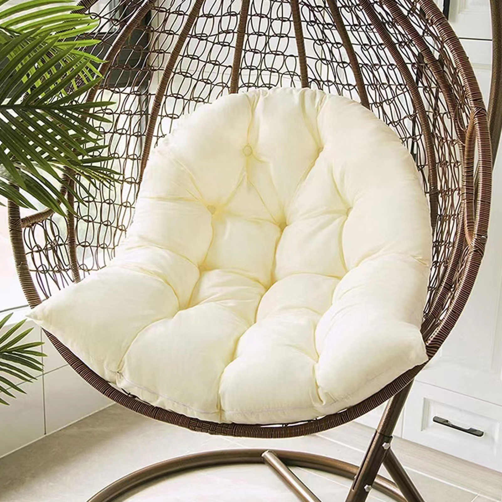 Taosunzt Hanging Egg Chair Cushion with Washable Cover Replacement ...