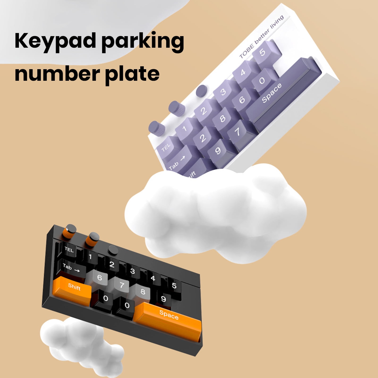 Taosunzt High Imitation Keyboard Appearance Car Number Plate ...