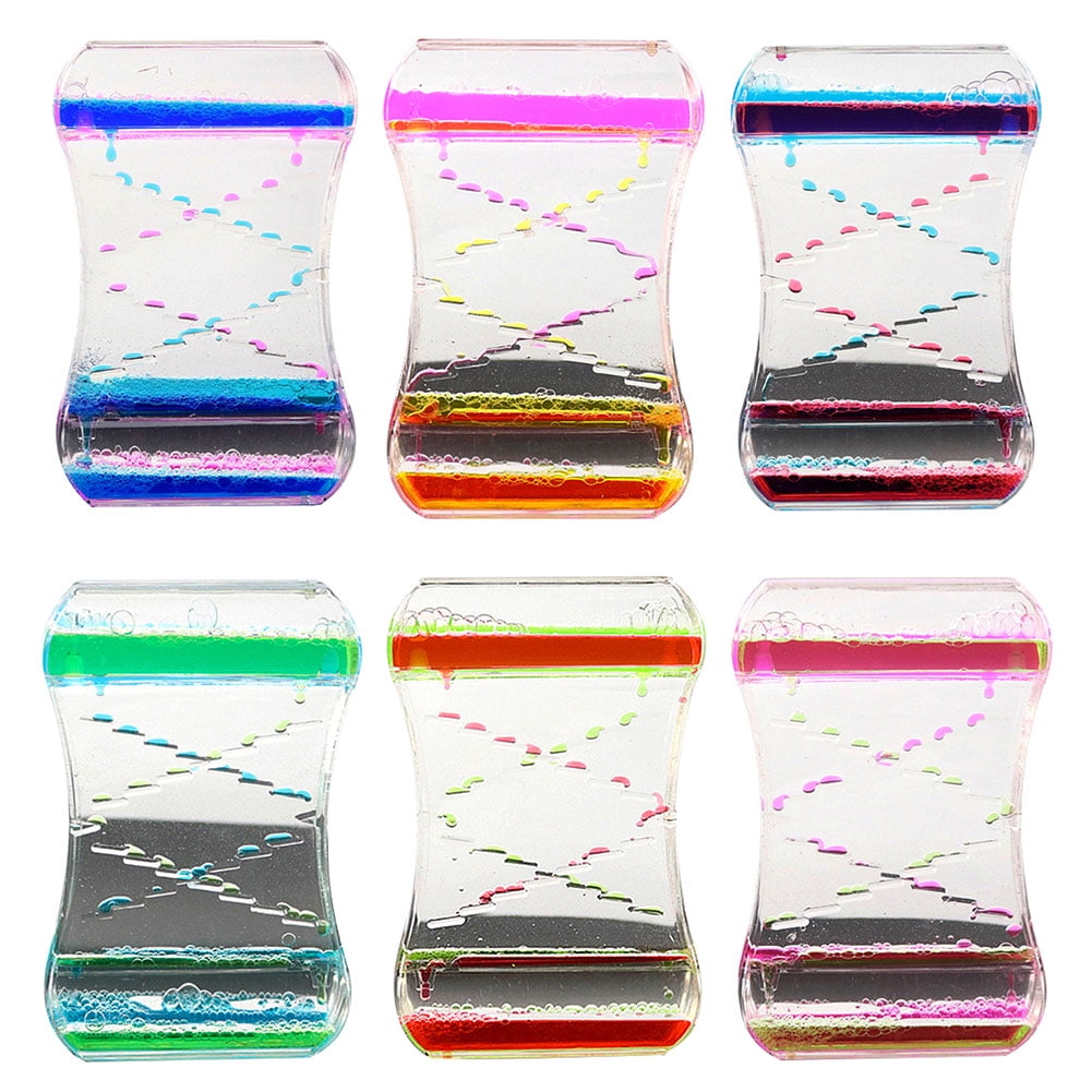 Taosunzt Liquid Motion Bubble Drip Oil Hourglass Timer Clock Kids Toy ...