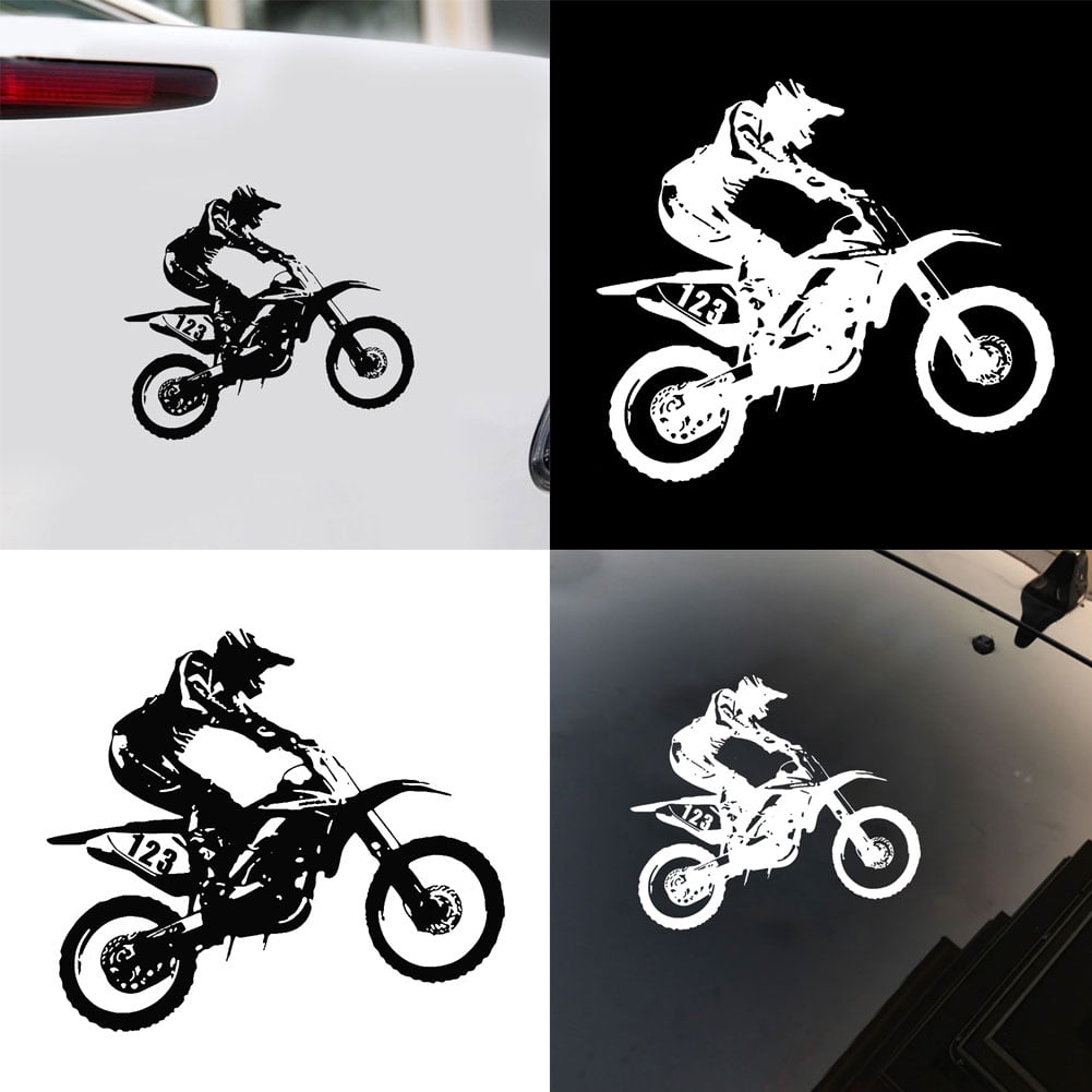 Taosunzt Motocross Stunts Motorcycle Reflective Car Truck Vehicle ...