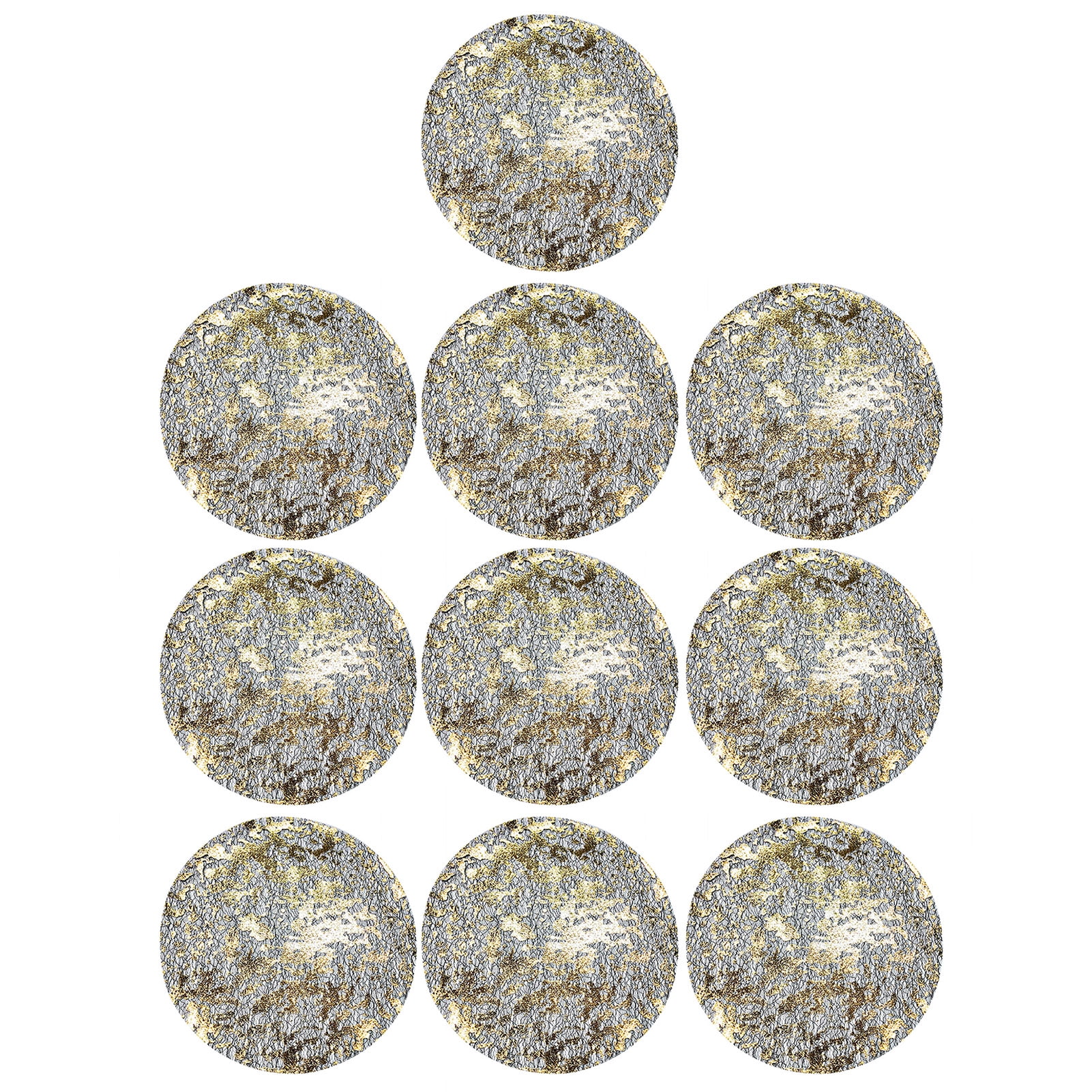 Taosunzt Placemats Gold Foil Mesh Pressed Disposable Table Mats Non ...