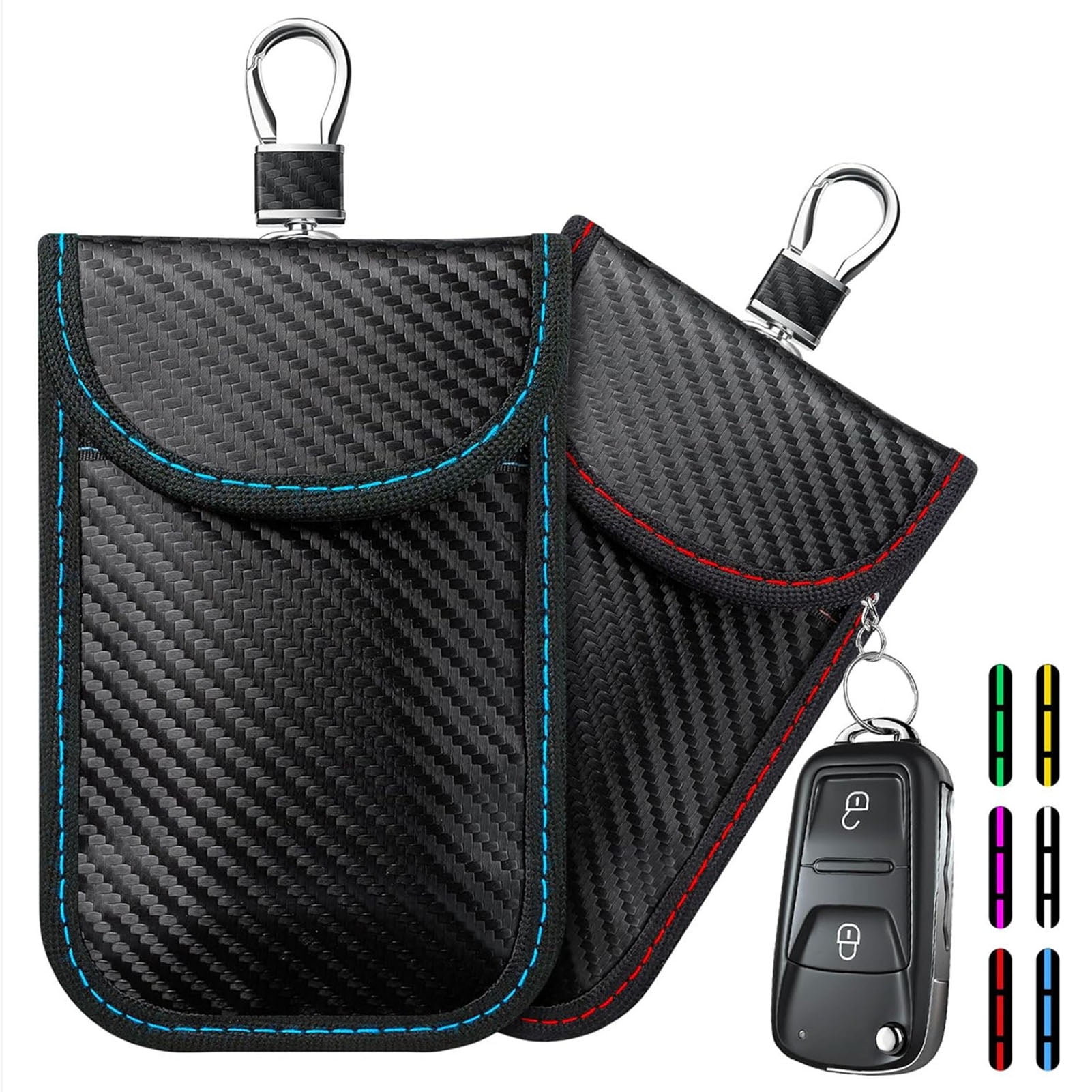 Taosunzt Portable Faraday Bag Car Key Storage Organizer Wear Resistant ...