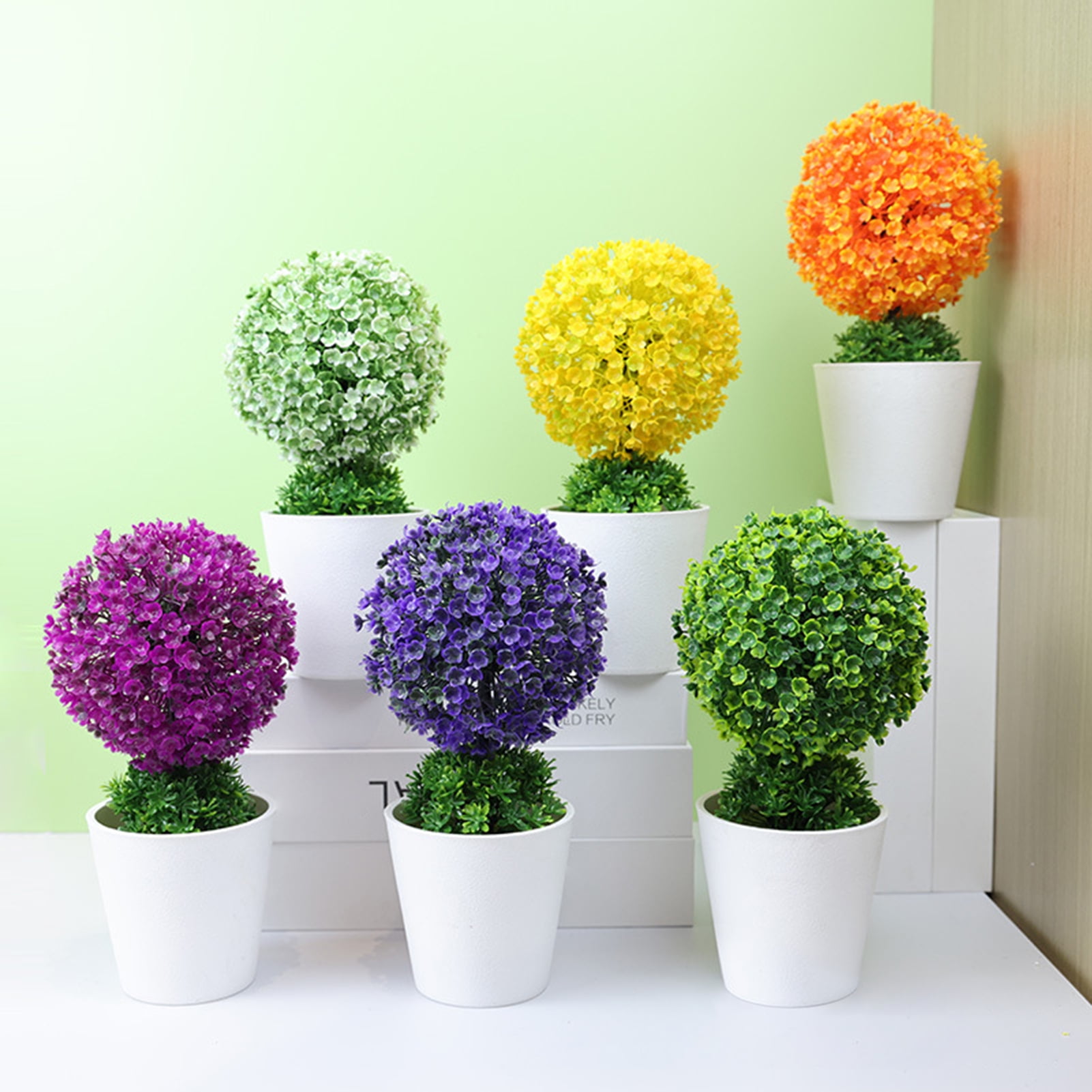 Taosunzt Realistic Fake Potted Plants Energetic Non-fading Decorative ...