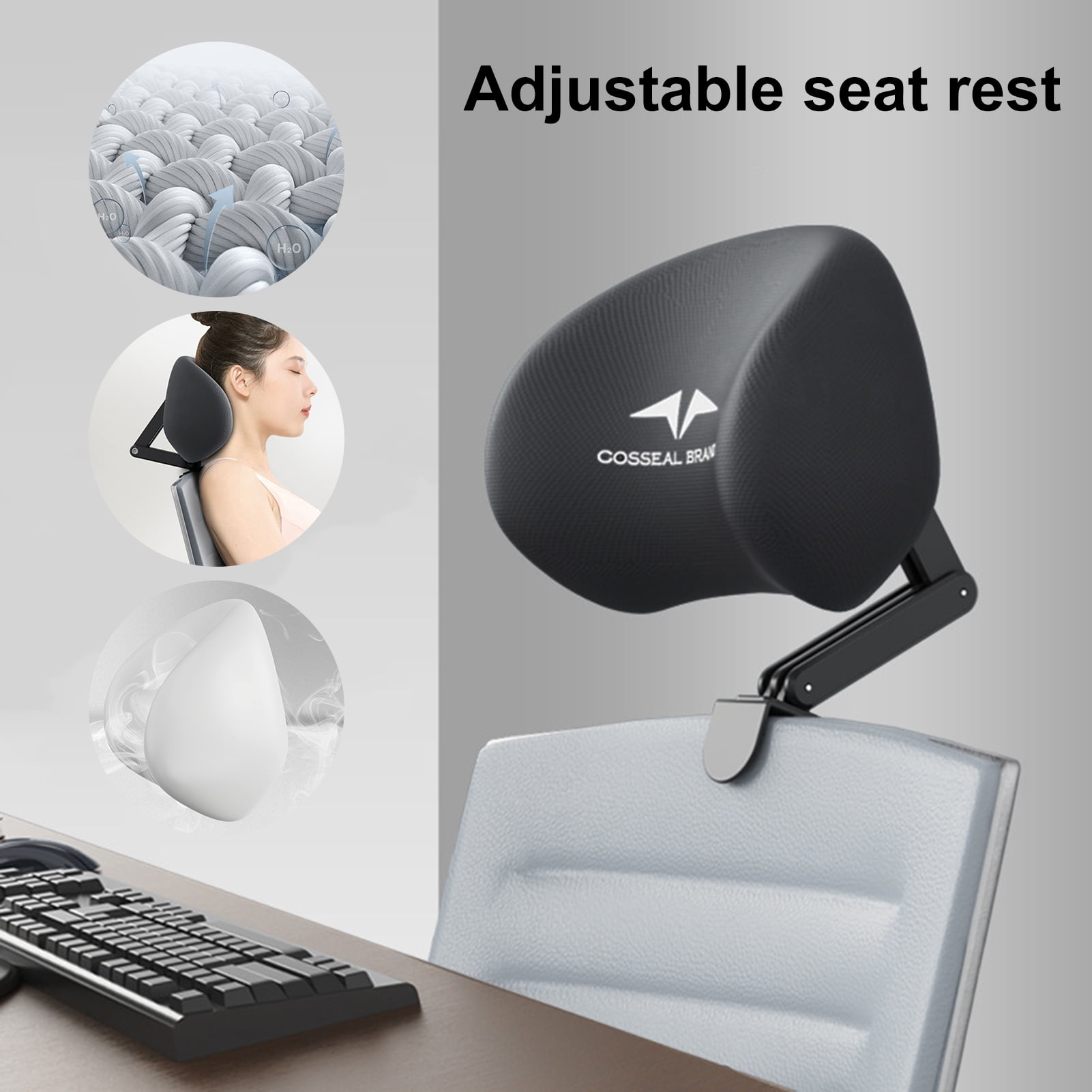 Taosunzt Recliner Head Pillow Ergonomic Design Head And Neck Pillow ...