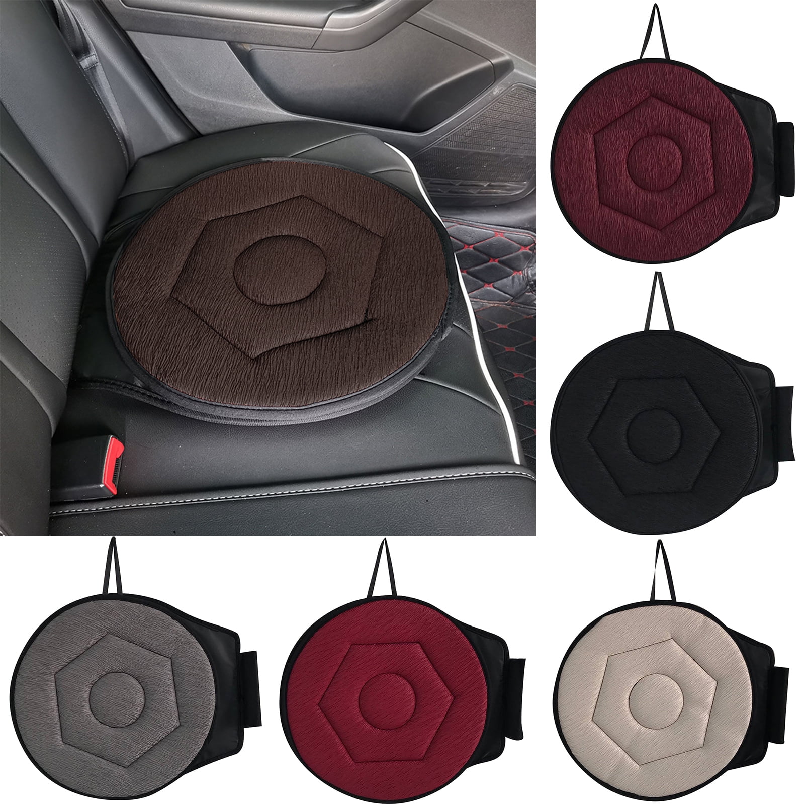 Taosunzt Rotating Car Seat Cushion 360 Degree Swivel Portable Memory ...