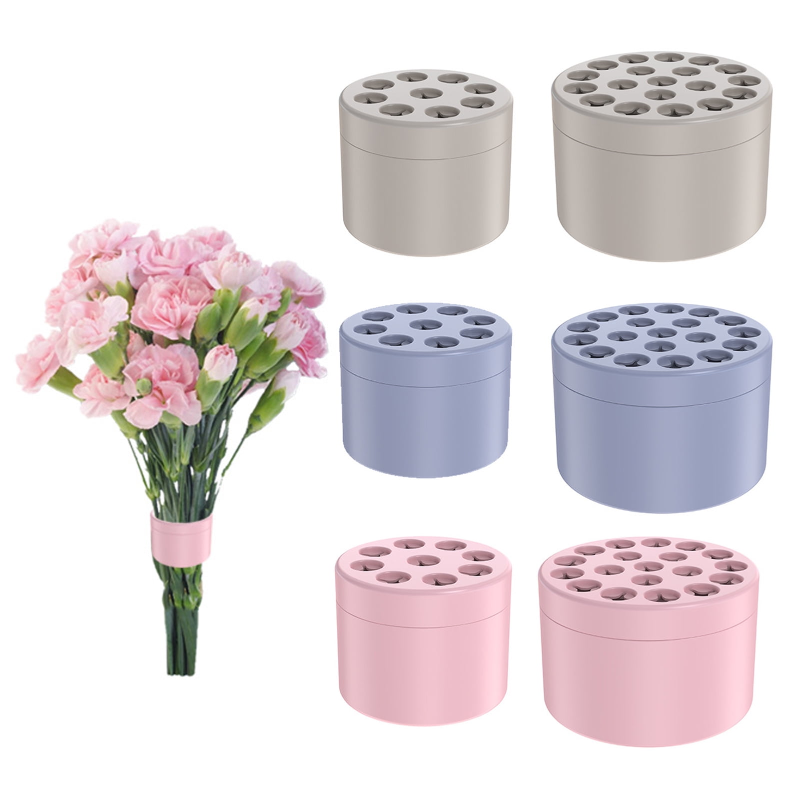 Taosunzt Silicone Spiral Stem Holder Vase Insert Flower Arranger ...