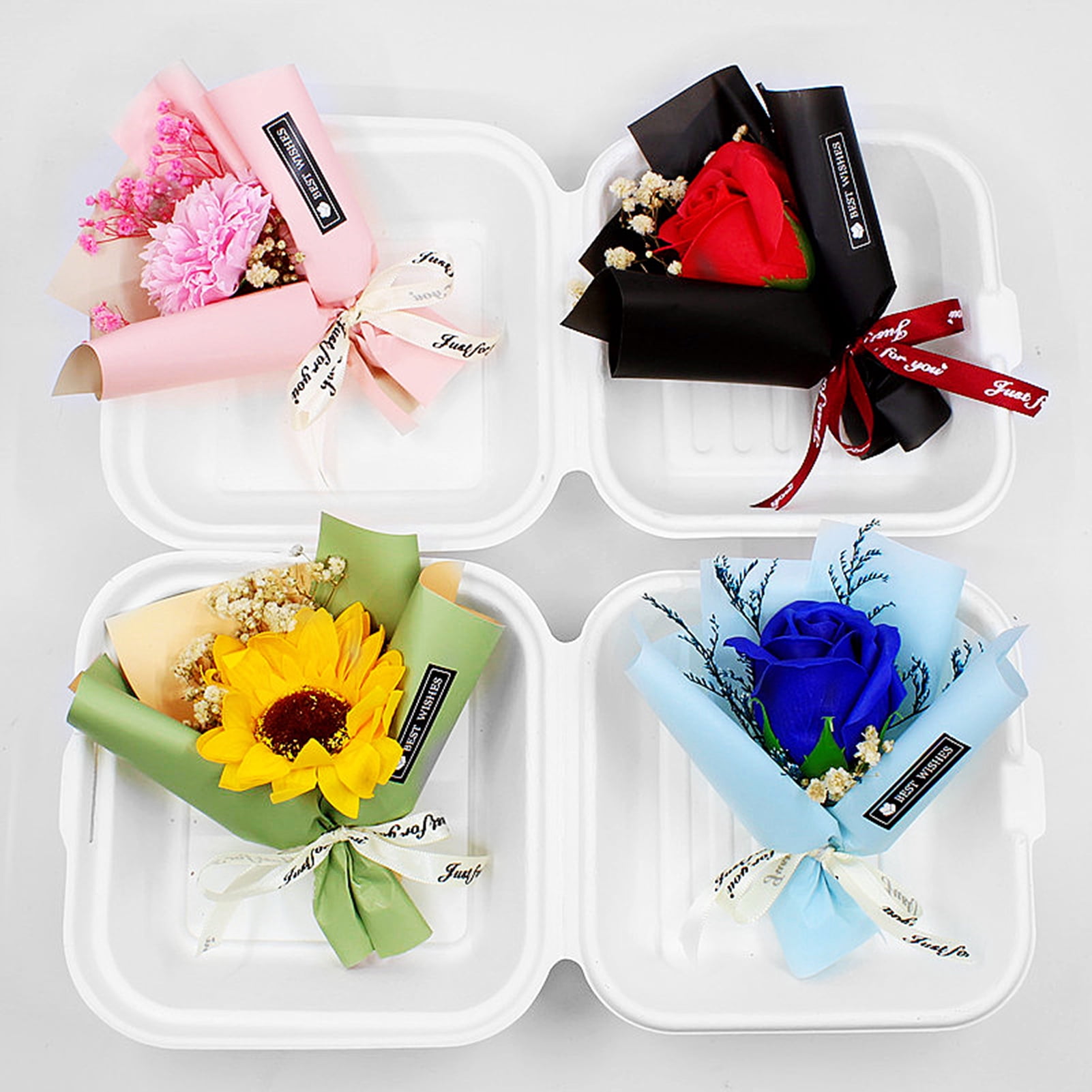 Taosunzt Soap Flower Realistic Looking Romantic Easy to Use Simulation ...