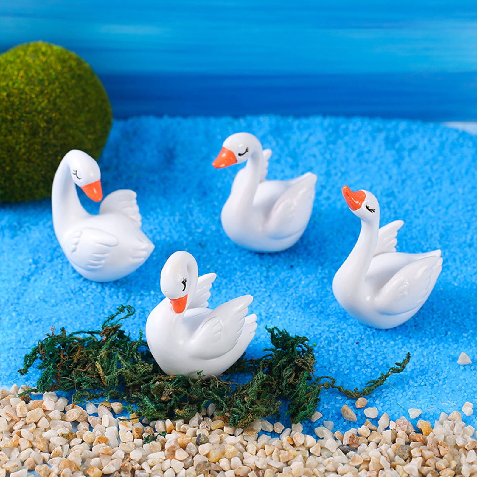 Taosunzt Swan Ornament Vivid Posture Three-dimensional Realistic ...