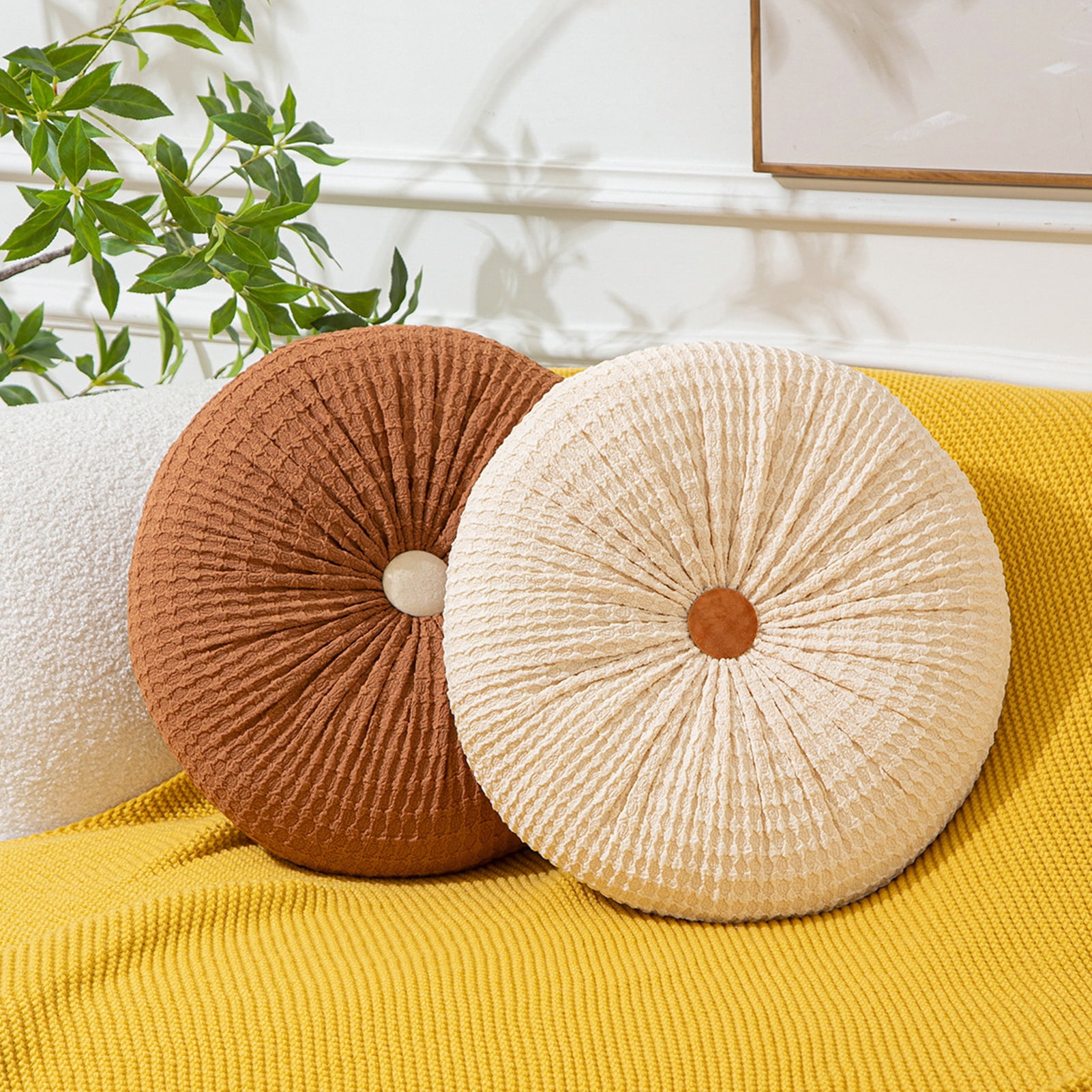 Taosunzt Throw Pillows European Style Light Luxury Solid Colour Wheel ...
