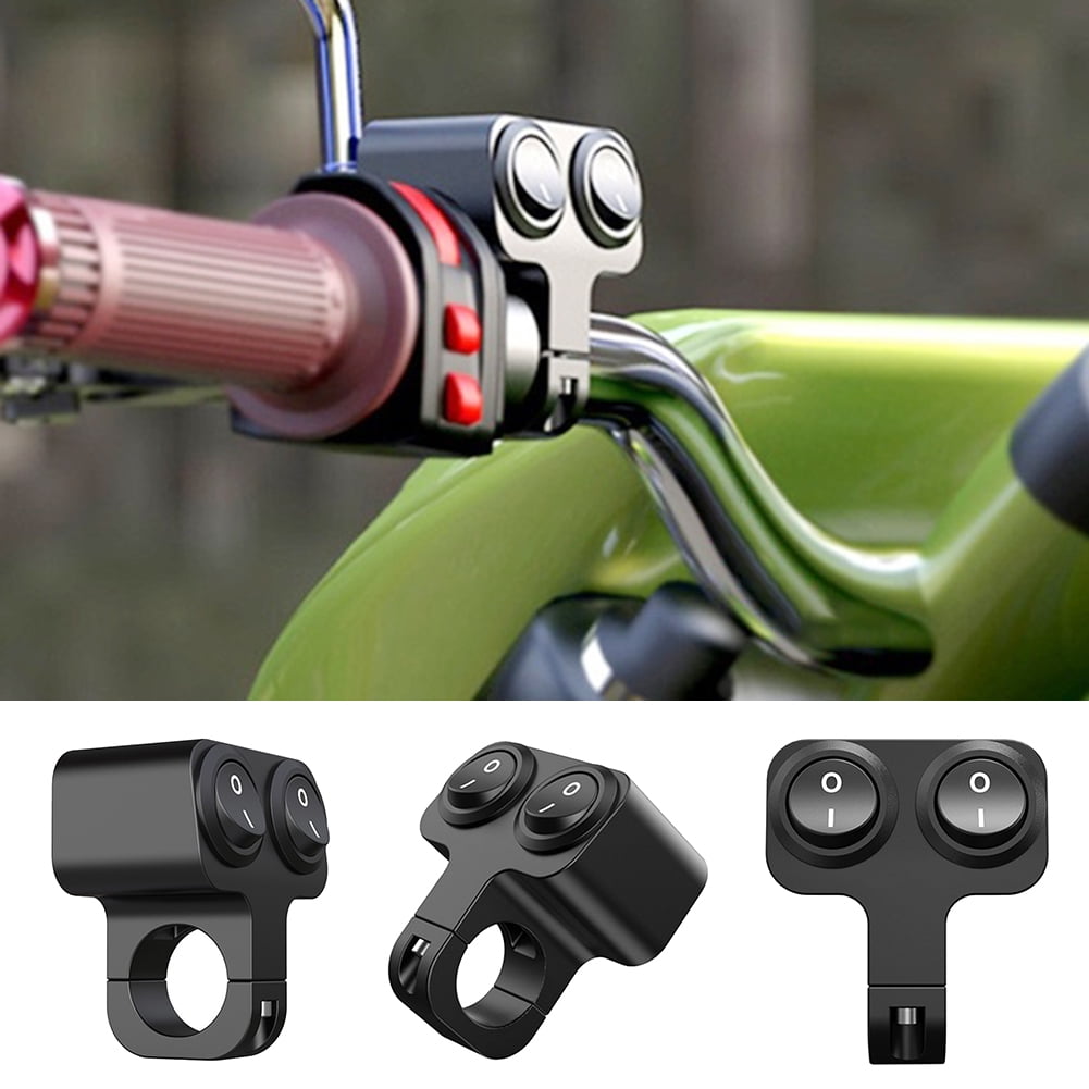 Taosunzt Universal 12V Motorcycle Handlebar Double Control Switch for ...
