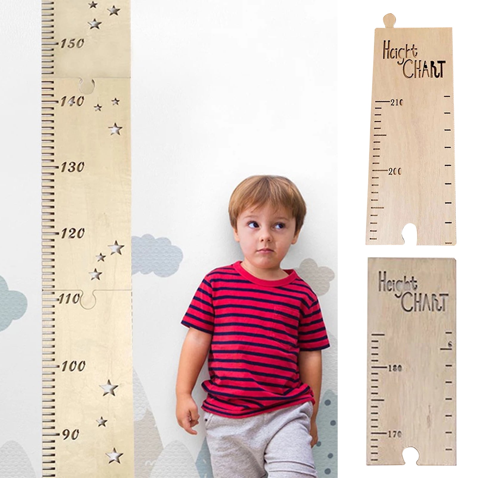 Taosunzt Wall Hanging Kids Growth Chart Precise Scale Children Room ...