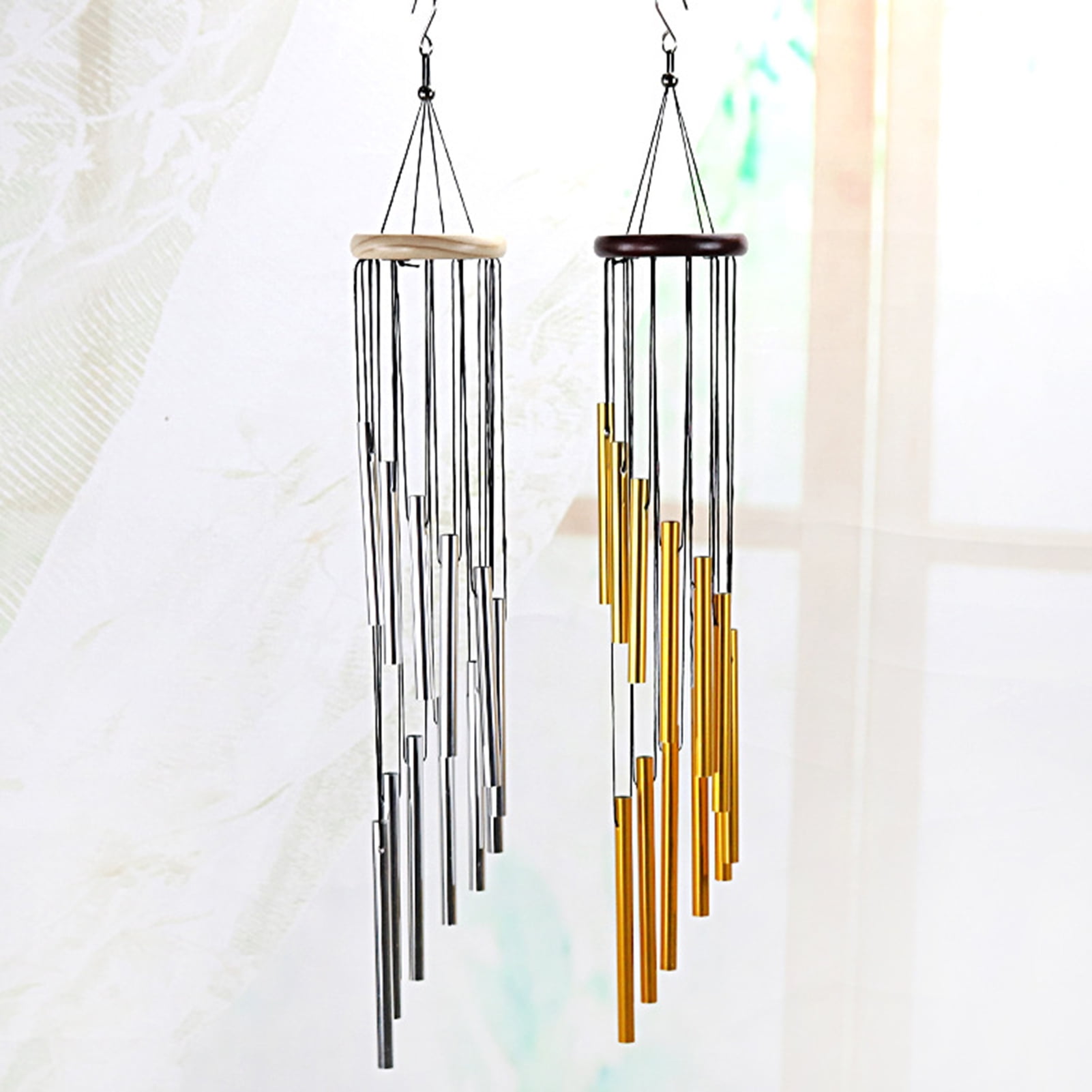 Taosunzt Wind Chime Exquisite Eye-catching Crisp Sound Decorative 12 ...
