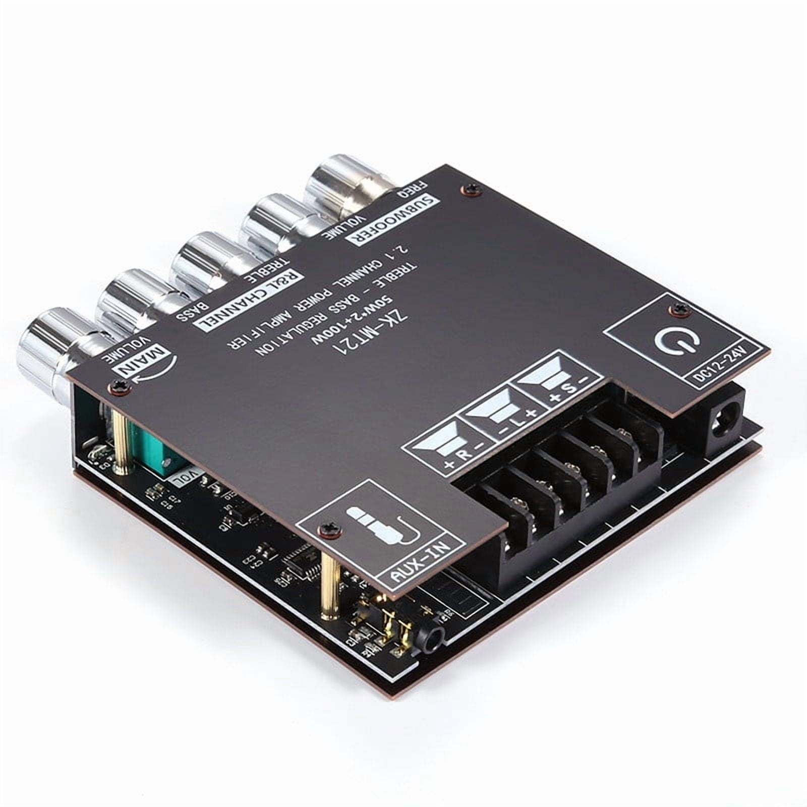 Taotanxi 2.1 Channel Bluetooth Audio Power Amplifier Board 50W×2+100W ...