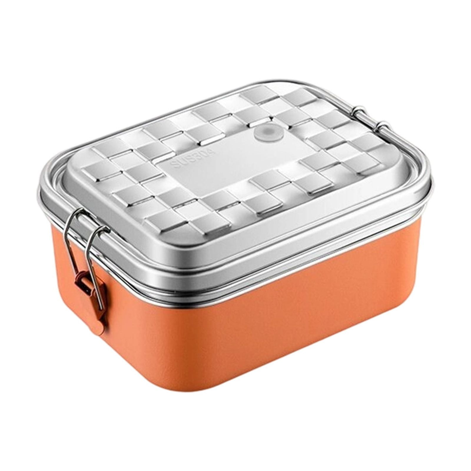 Taotanxi 6.6'' x 5.1'' Stainless Steel Lunch Container Bento Box, Metal ...
