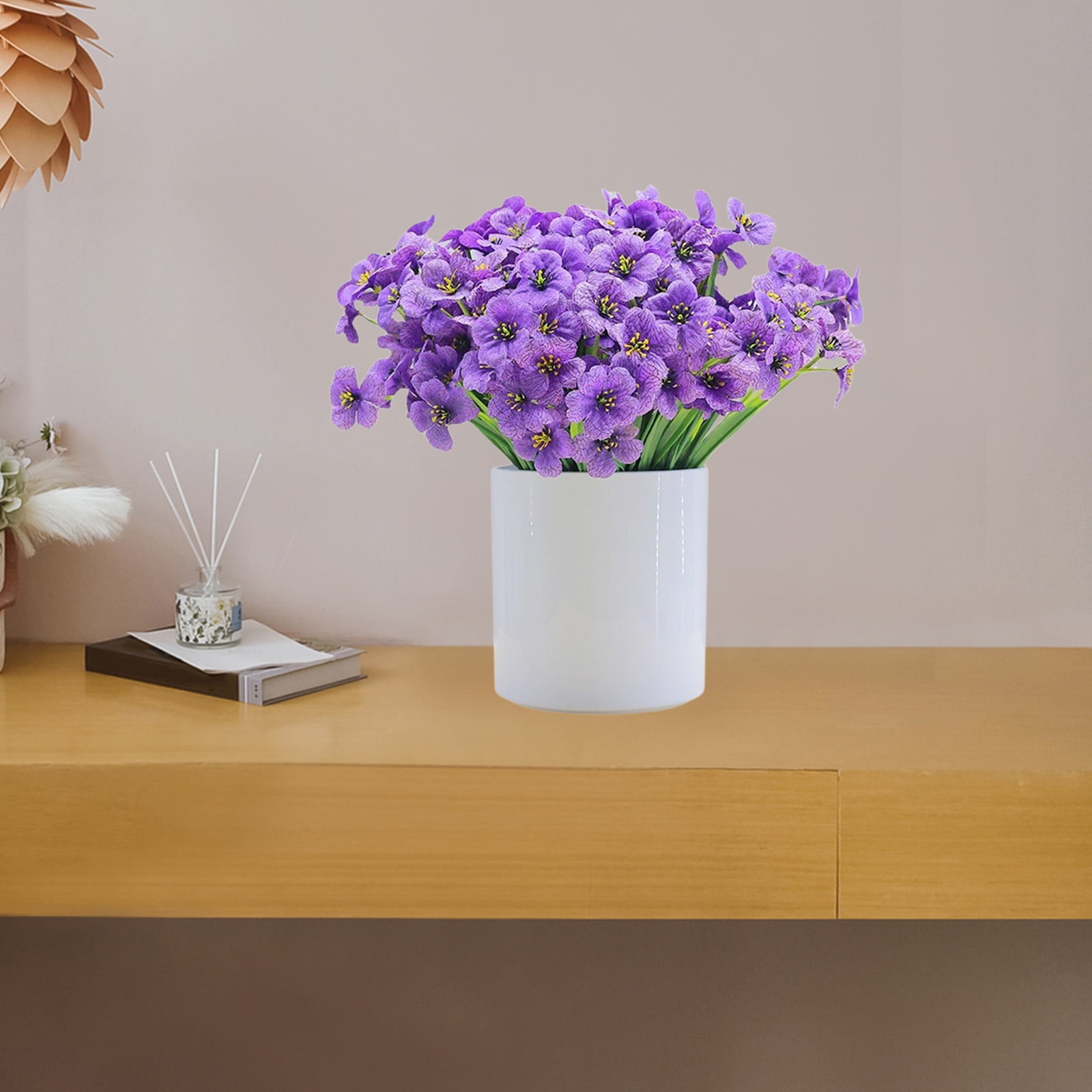 Taotanxi Artificial Flowers for Outdoors 1 Bundles Fake Spring Flowers ...