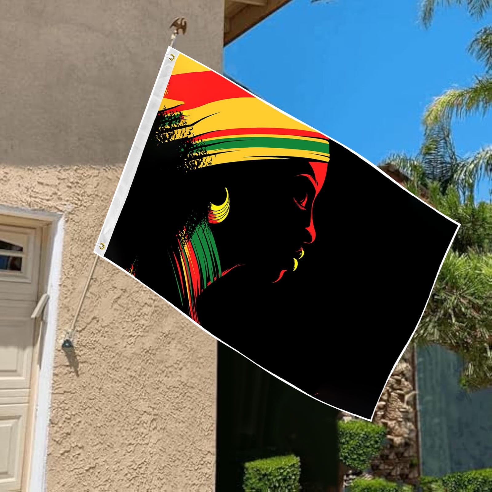 Taotanxi Black History Month Afro American Country Flag 3X5 Ft Flags ...