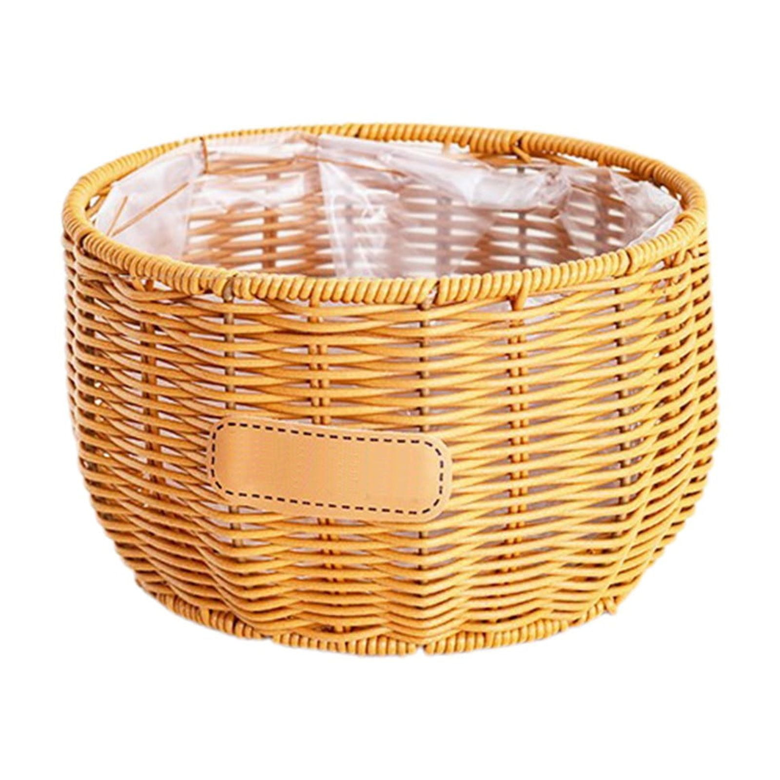 Taotanxi Bread Basket, Oval Woven Rattan Fruit And Vegetable Basket ...