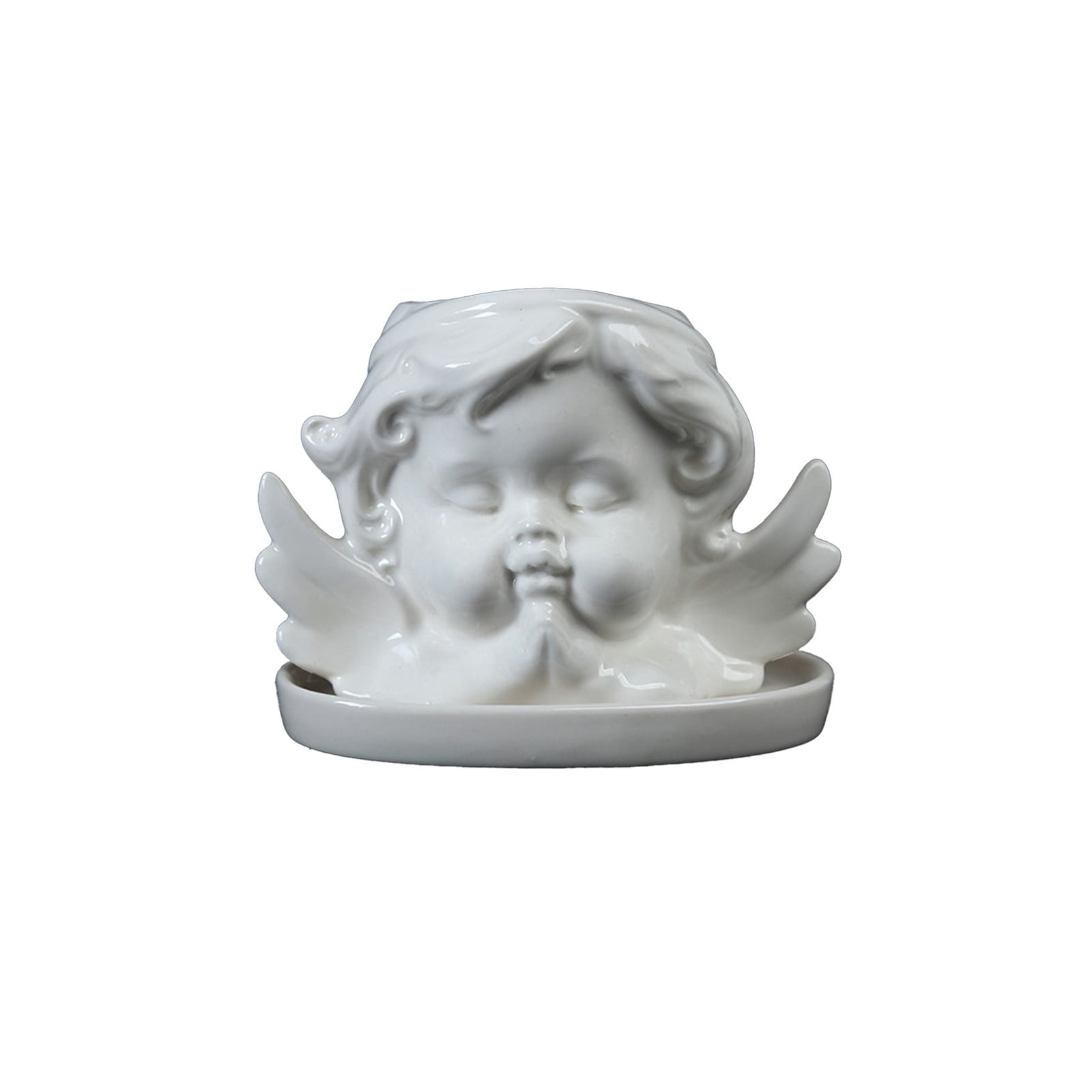 Taotanxi Character Angel Succulent Planter, Desktop Planter Ceramic ...