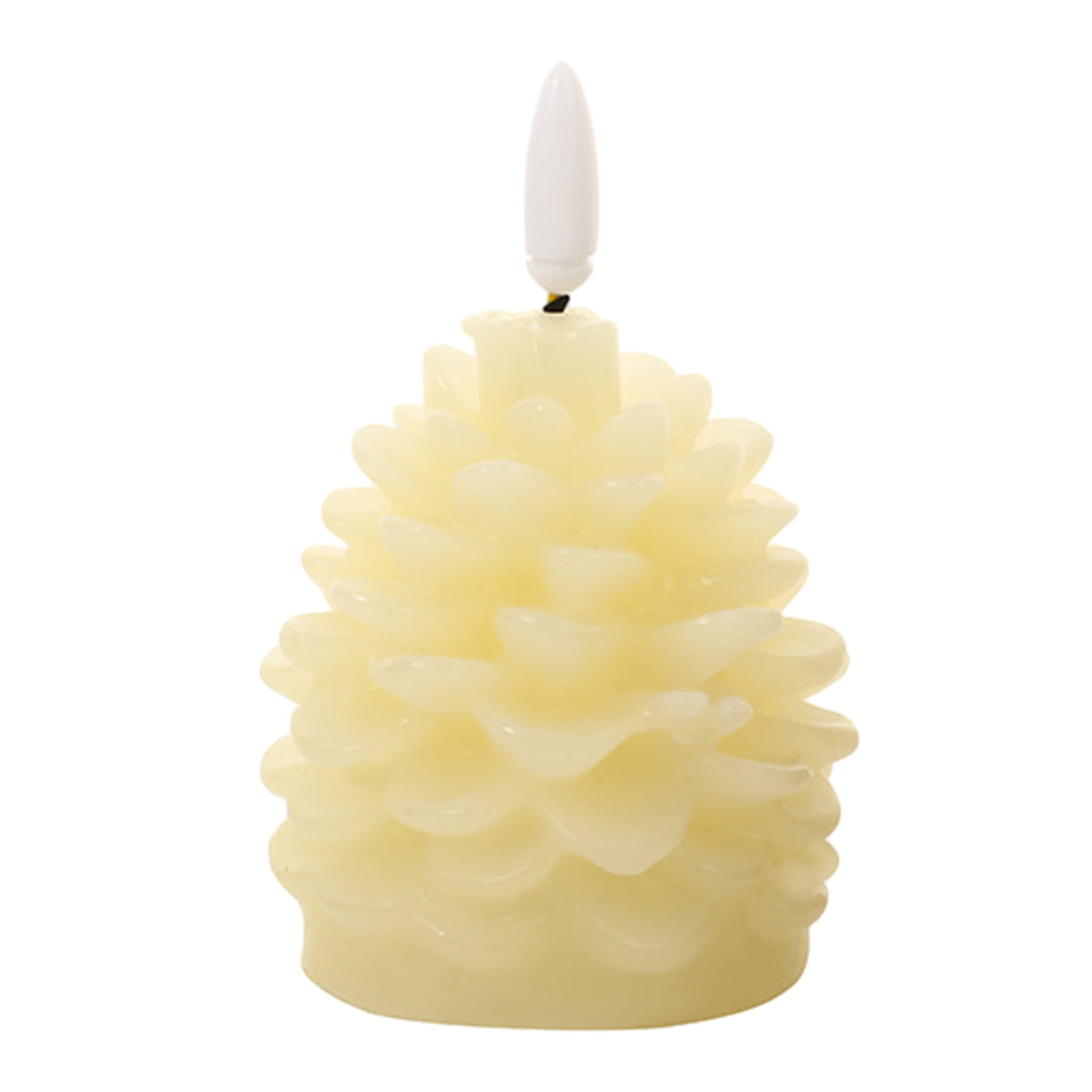 Taotanxi Christmas Pinecone Candle Flameless Acorn Decoration Led ...