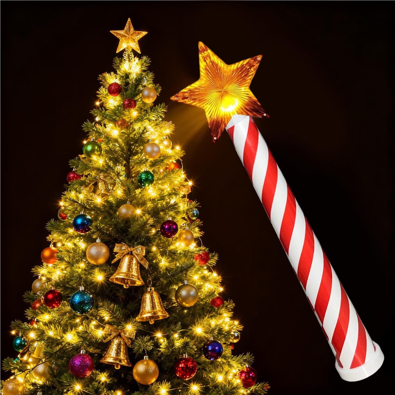 Taotanxi Christmas Wand Tree-shaped Light Controller Red And White ...