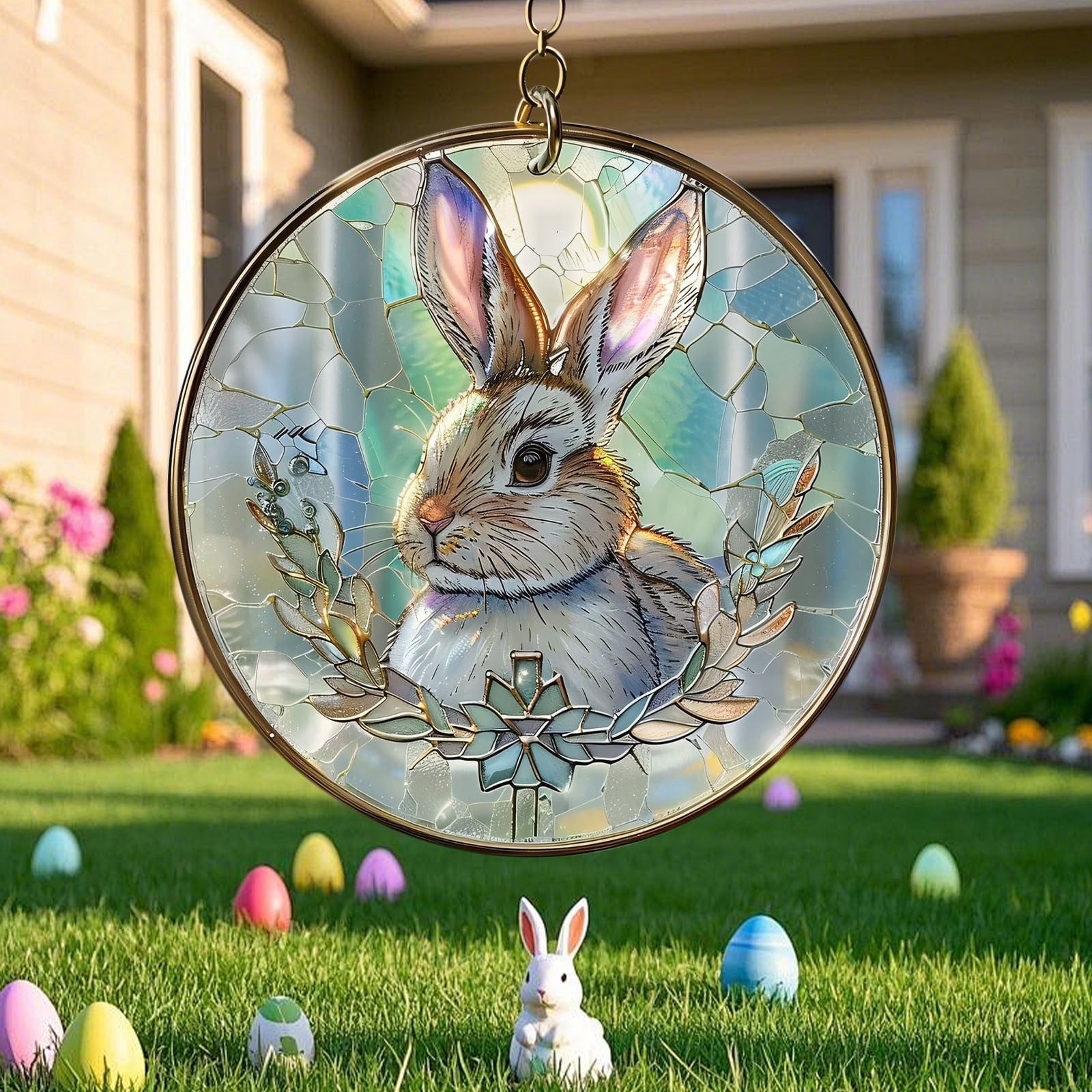 Taotanxi Colorful Easter Bunny Suncatcher D - Walmart.com